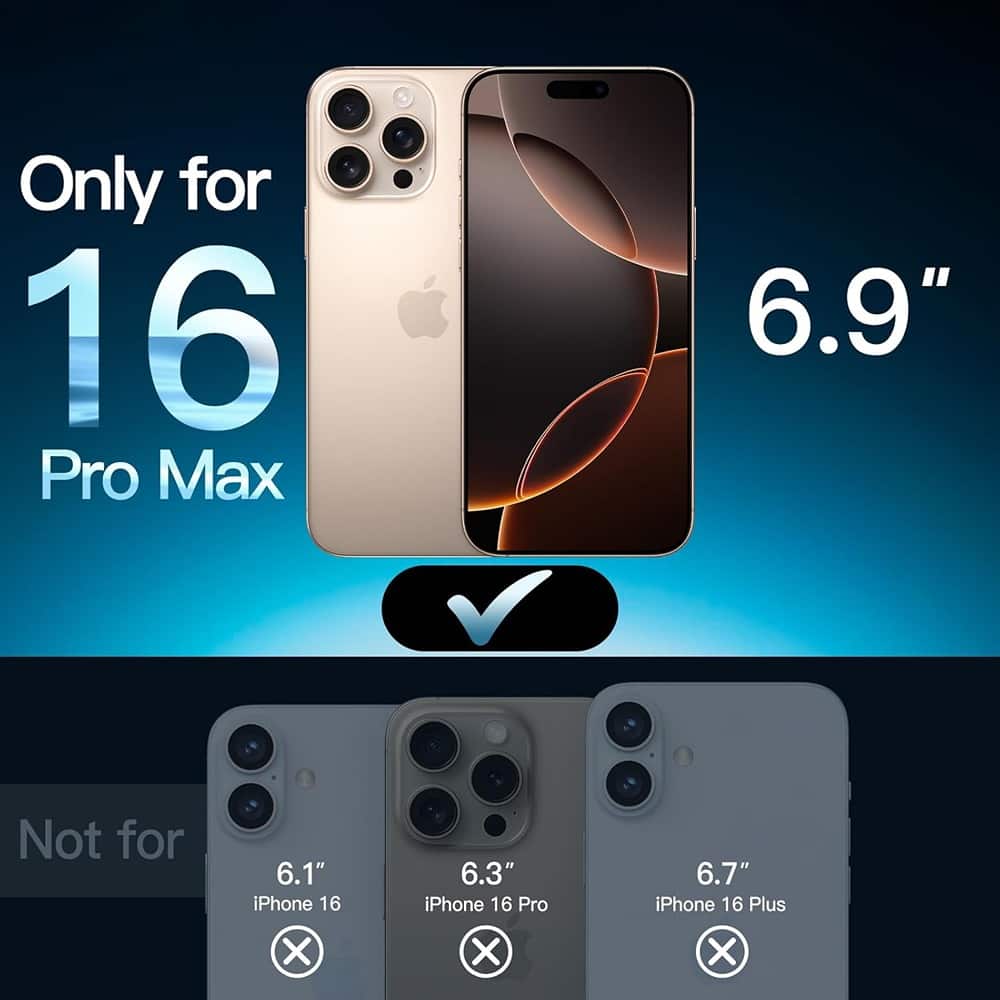 iPhone 16 Pro Max and iPhone 17 Pro iPhone Screen Protectors - Best Buy