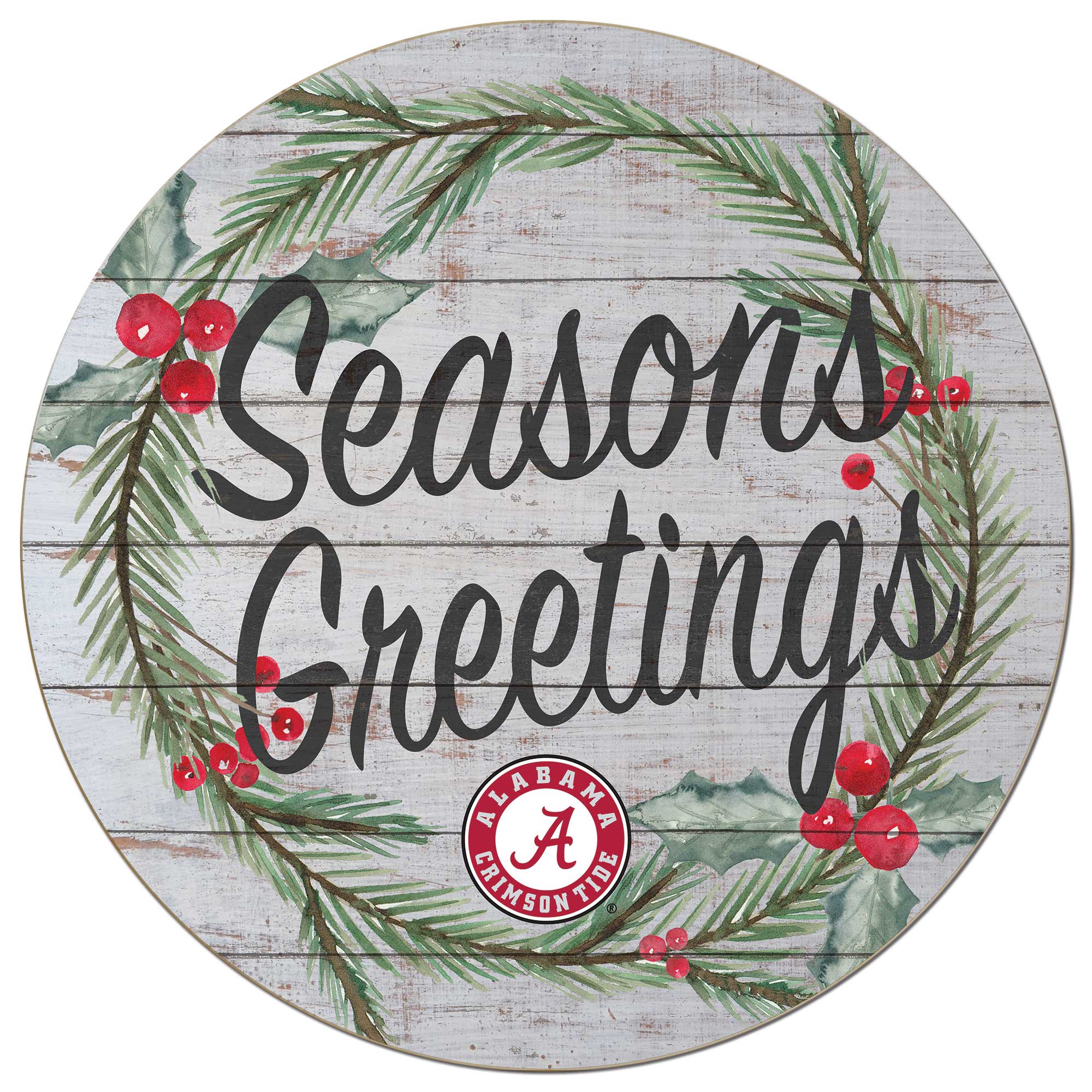 Jardine Alabama Crimson Tide 20'' x 20'' Season's Greetings Circle ...
