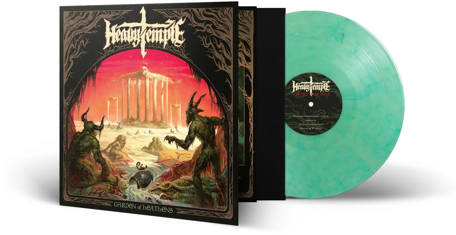 Heavy Temple Garden of Heathens Clear/Green/White Marble VINYL LP ...