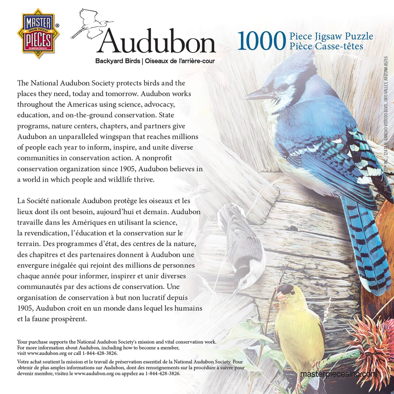 MasterPieces Backyard Birds 1000 Piece Jigsaw Puzzle Multi Color 31978 ...