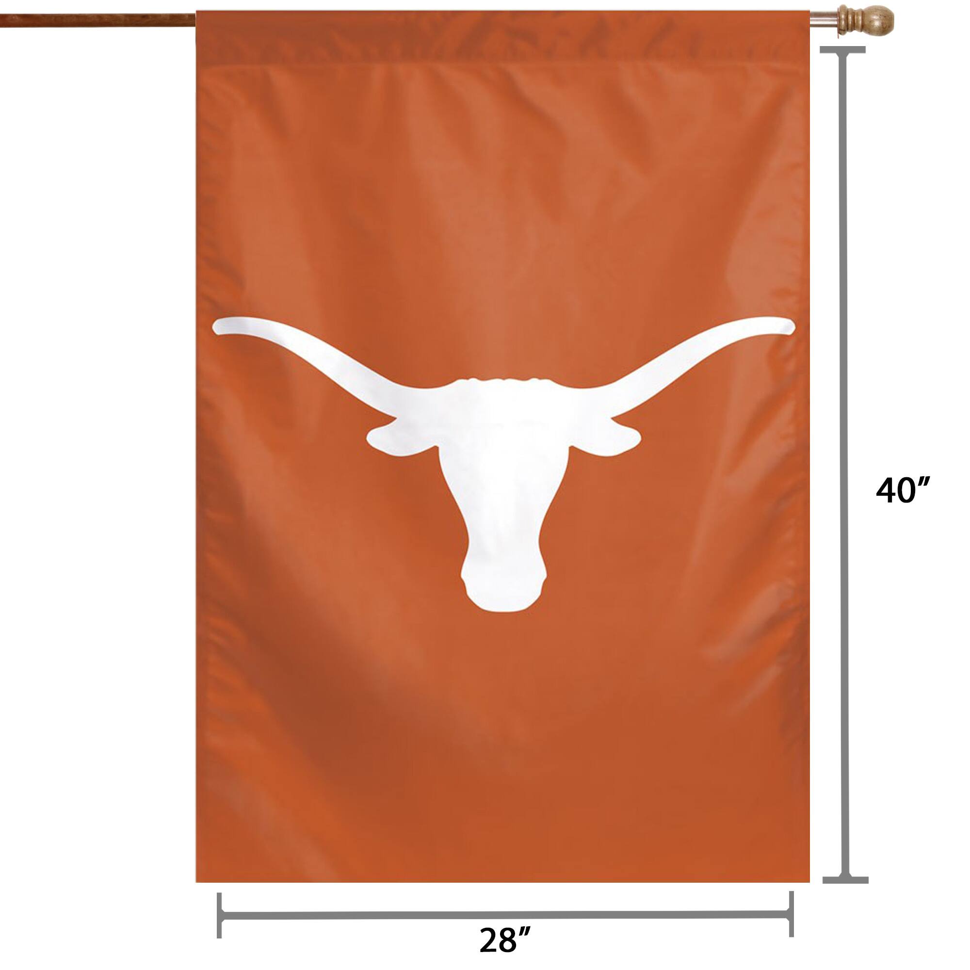 WinCraft Texas Longhorns 28" x 40" Big Logo Single Sided Vertical ...