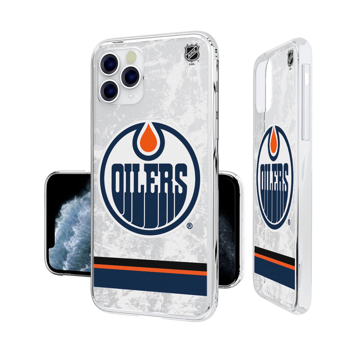 Keyscaper NHL Edmonton Oilers iPhone Stripe Clear Ice Case 12 mini ...