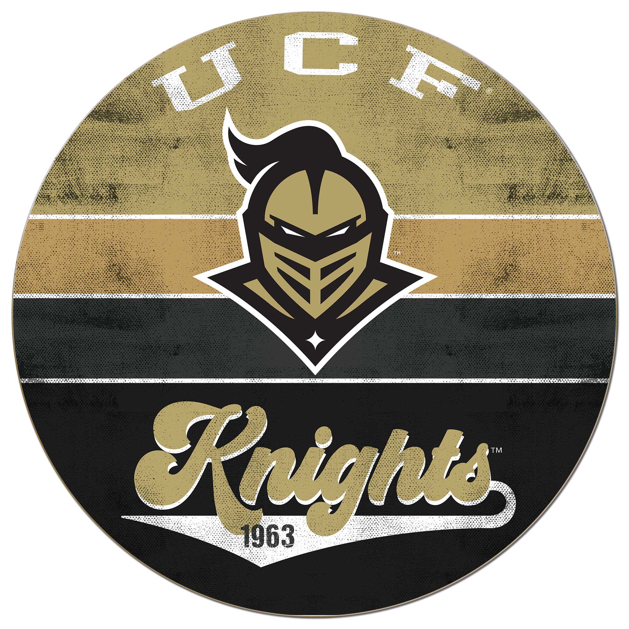 Jardine UCF Knights 20'' x 20'' Retro Logo Circle Sign Black 4965564 ...