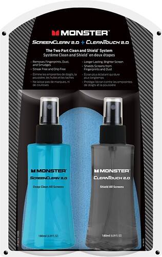 Monster ScreenClean 2.0 and CleanTouch 2.0 Screen Clean and Shield Kit ...