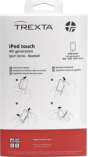 Best Buy: Trexta Baseball Snap-On Case for Apple® iPod® touch 4th ...