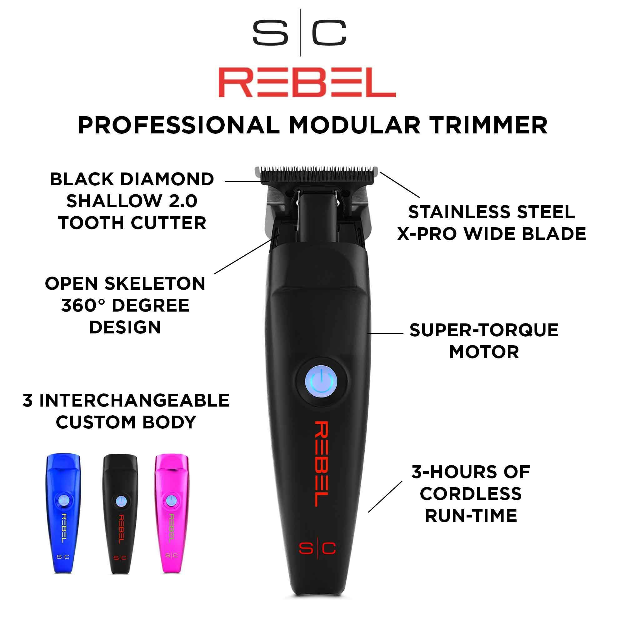 StyleCraft Rebel Professional Modular Super Torque Motor Cordless Hair ...