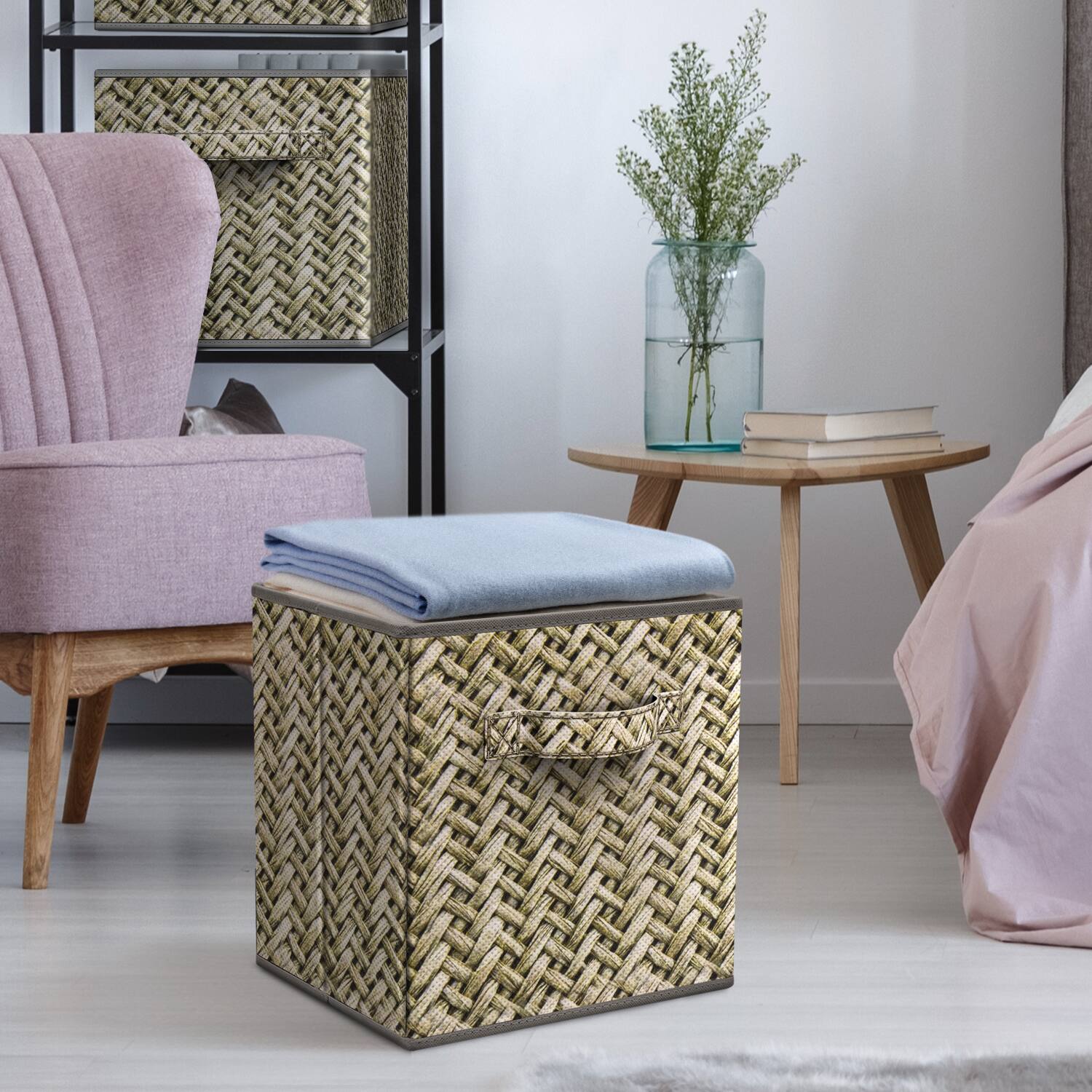 Sorbus Foldable Storage Cubes, 6 Fabric Baskets for Organizing Pantry ...