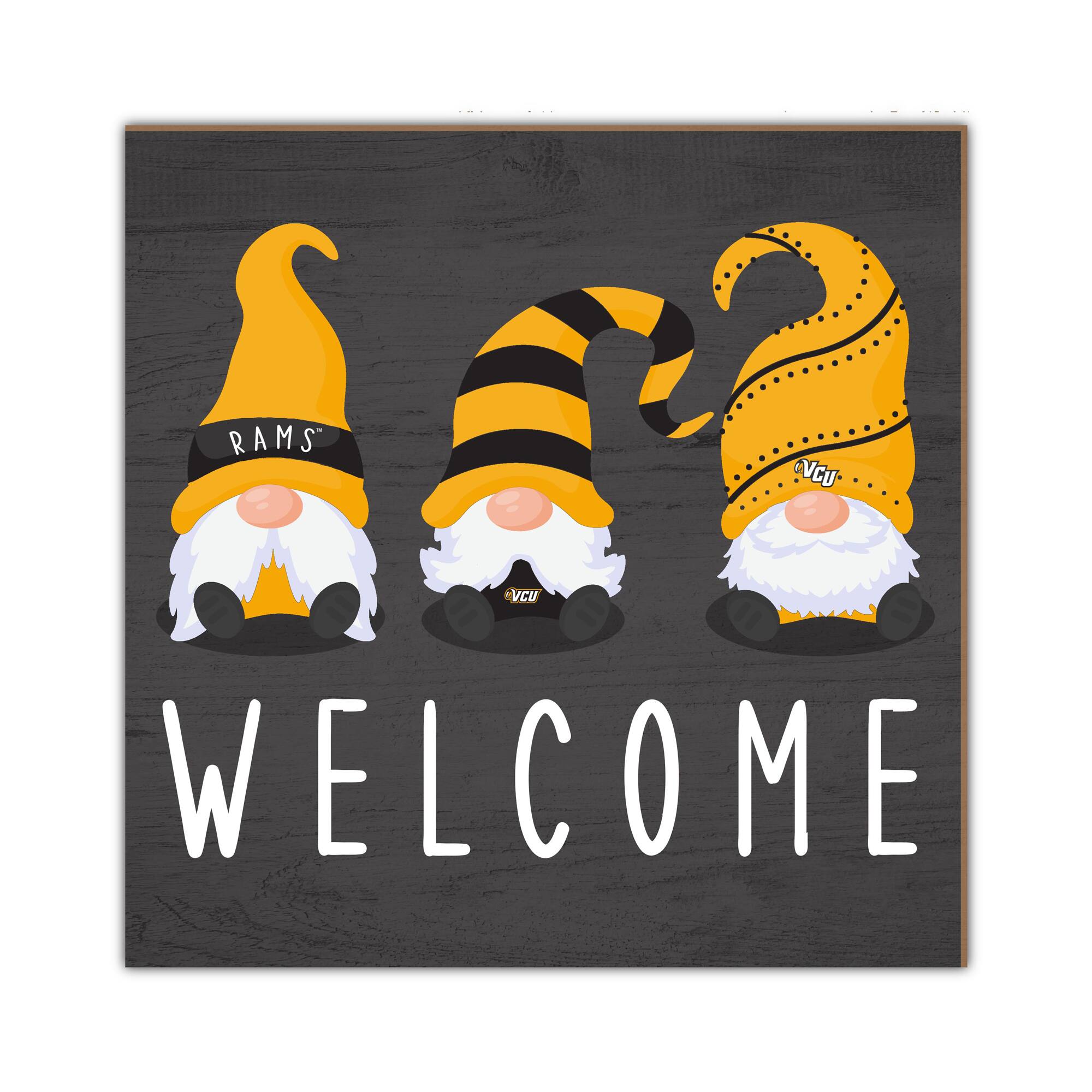 Fan Creations VCU Rams 10'' x 10'' Welcome Gnomes Sign Multicolor ...