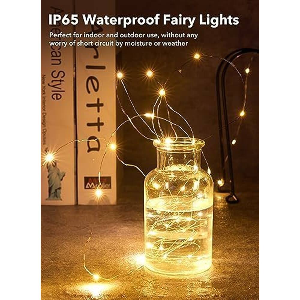 PARKER SLATER 12 Pack 7FT LED Fairy String Lights, Battery Operated 20 ...