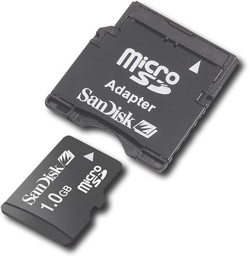 Best Buy: SanDisk 1GB microSD Memory Card SDSDQ-1024-AB11MK