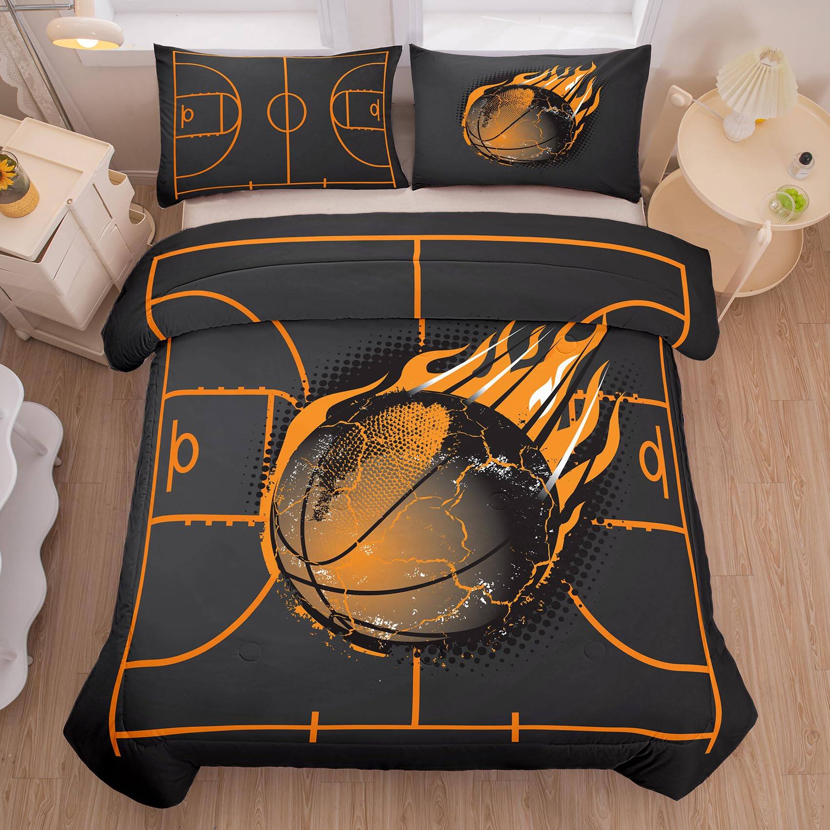 Paradigms Interiors Basketball Bedding Set Sports Comforter Sets For ...