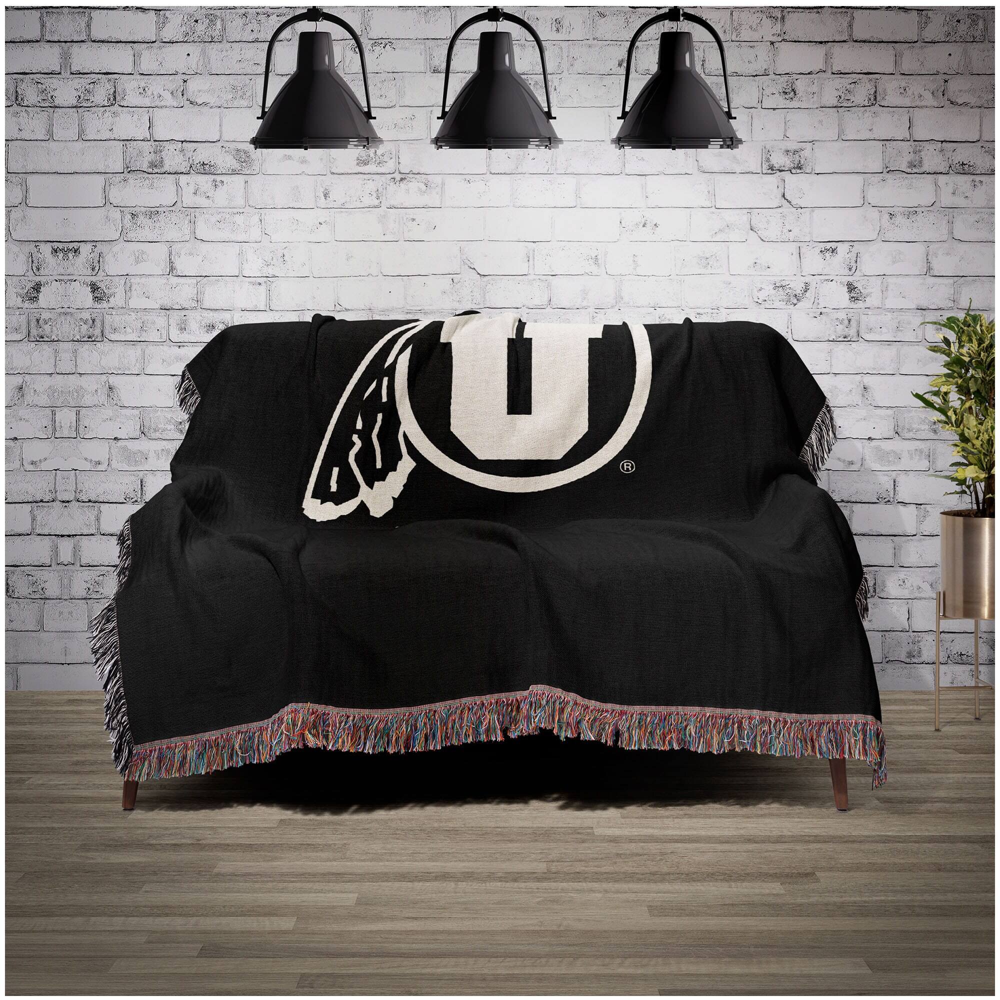 Chad & Jake Utah Utes Woven Blanket Black 200797805 - Best Buy