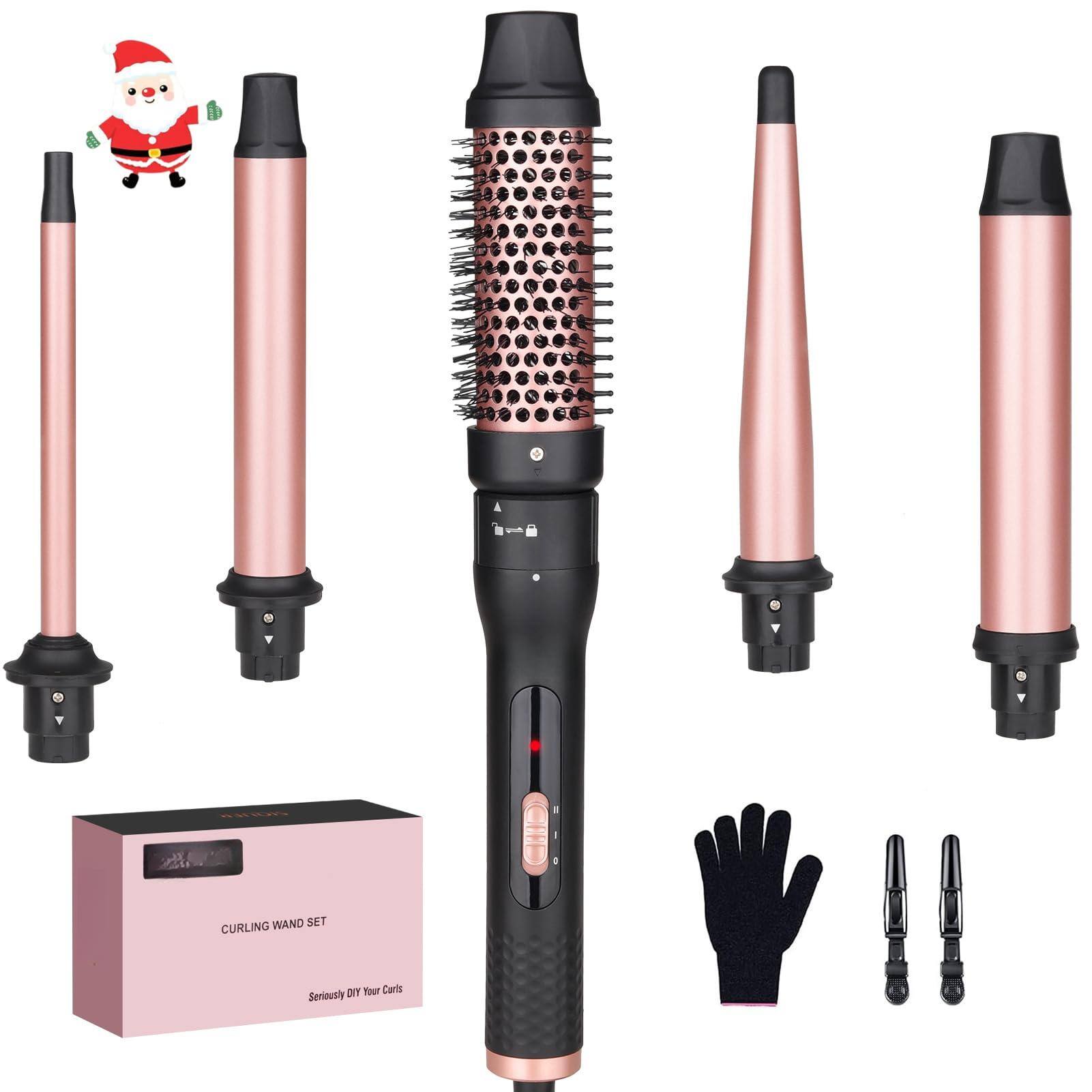 VEGA AUTOMOTIVE 5 In 1 Curling Wand Set Iron 1 2 To 1 1 Beach Waves ...