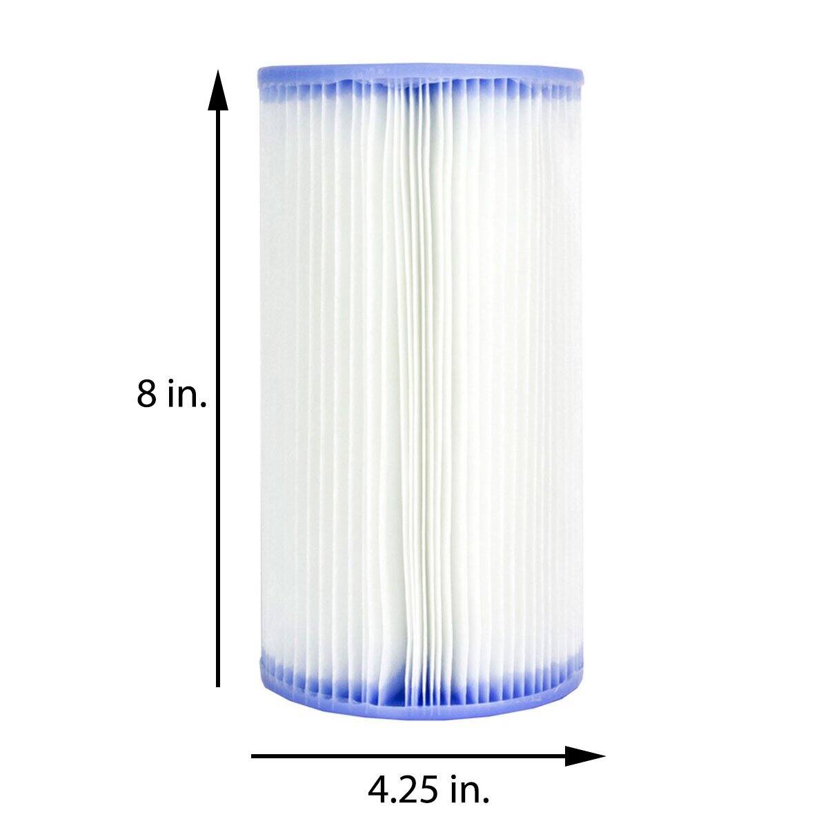 Intex 16ft x 3.5ft Prism Frame Rectangle Pool & Type A Filter Cartridge ...