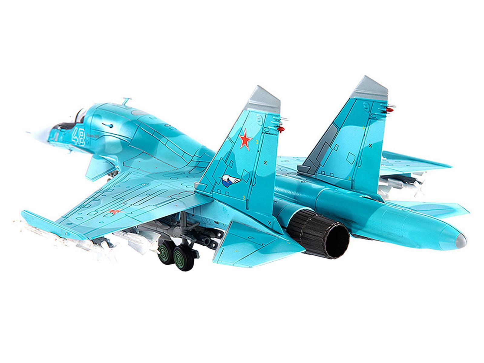 Sukhoi SU 34 Fullback Fighter Aircraft "Russian Air Force Ramenskoye ...