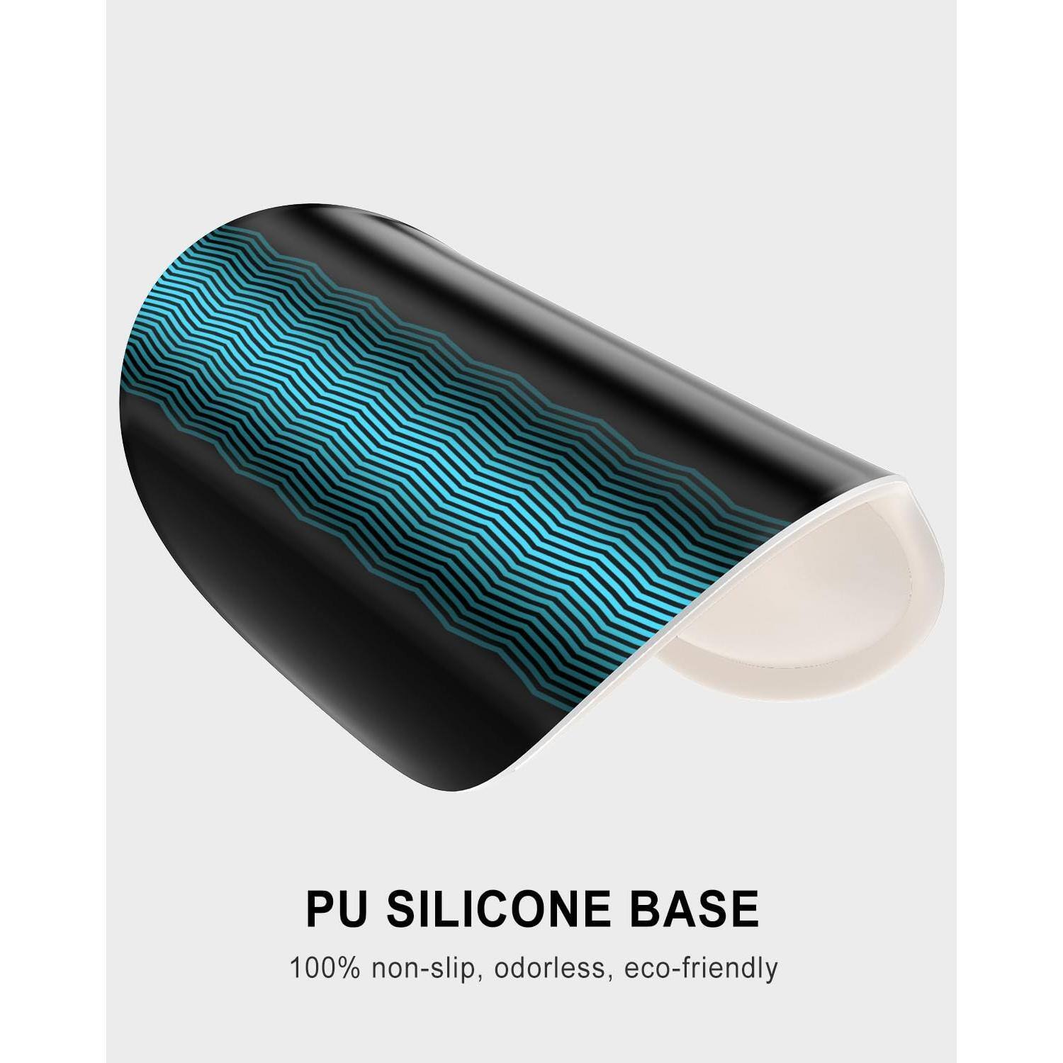 Cozy Serene Mouse Pad With Wrist Rest Comfortable Silicone Non slip ...