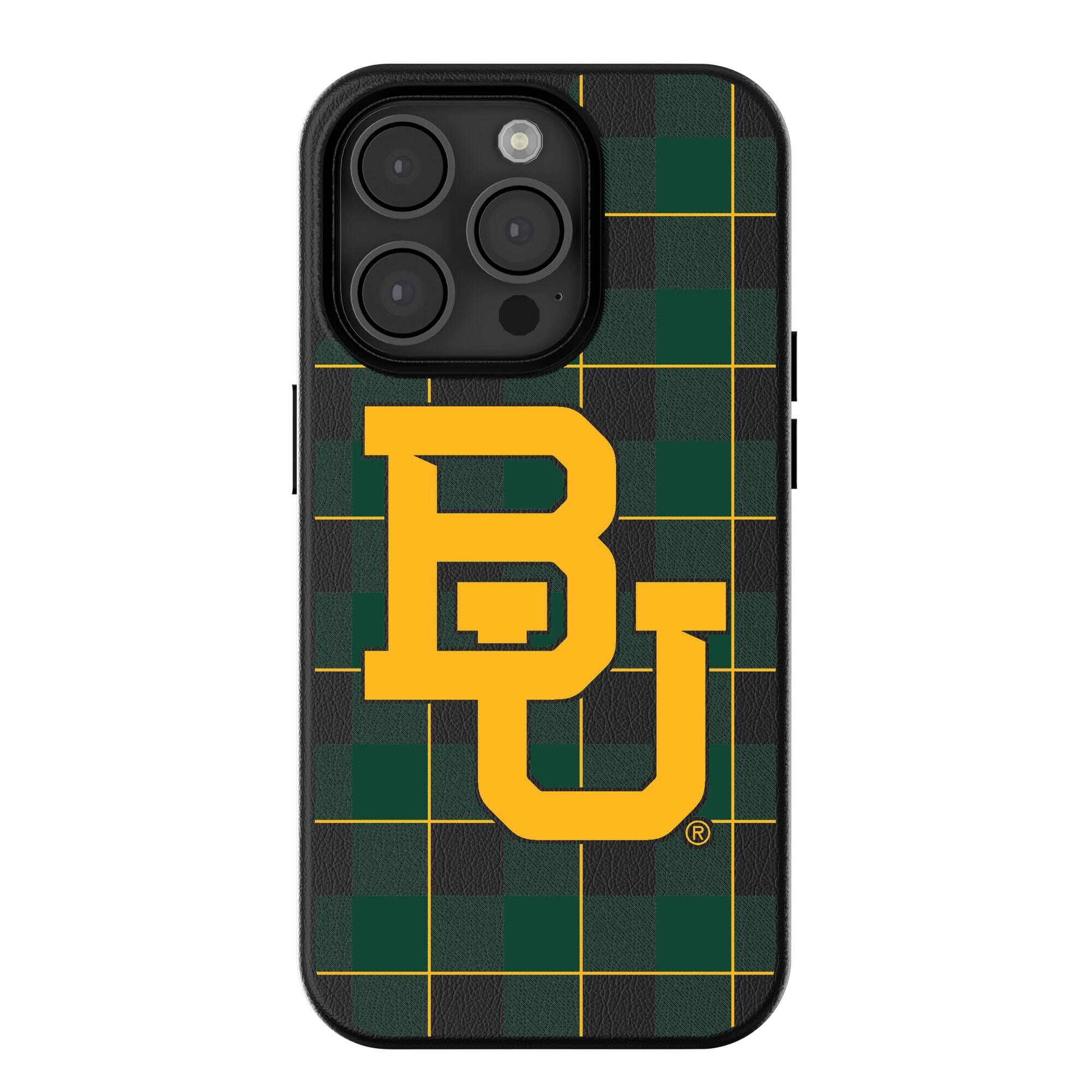 Keyscaper NCAA Baylor Bears Plaid Magnetic Bump iPhone Case 16 Pro Max ...