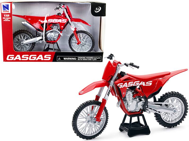 GasGas MC 450F Bike Motorcycle 1/12 Diecast Model by New Ray Red 58293 ...