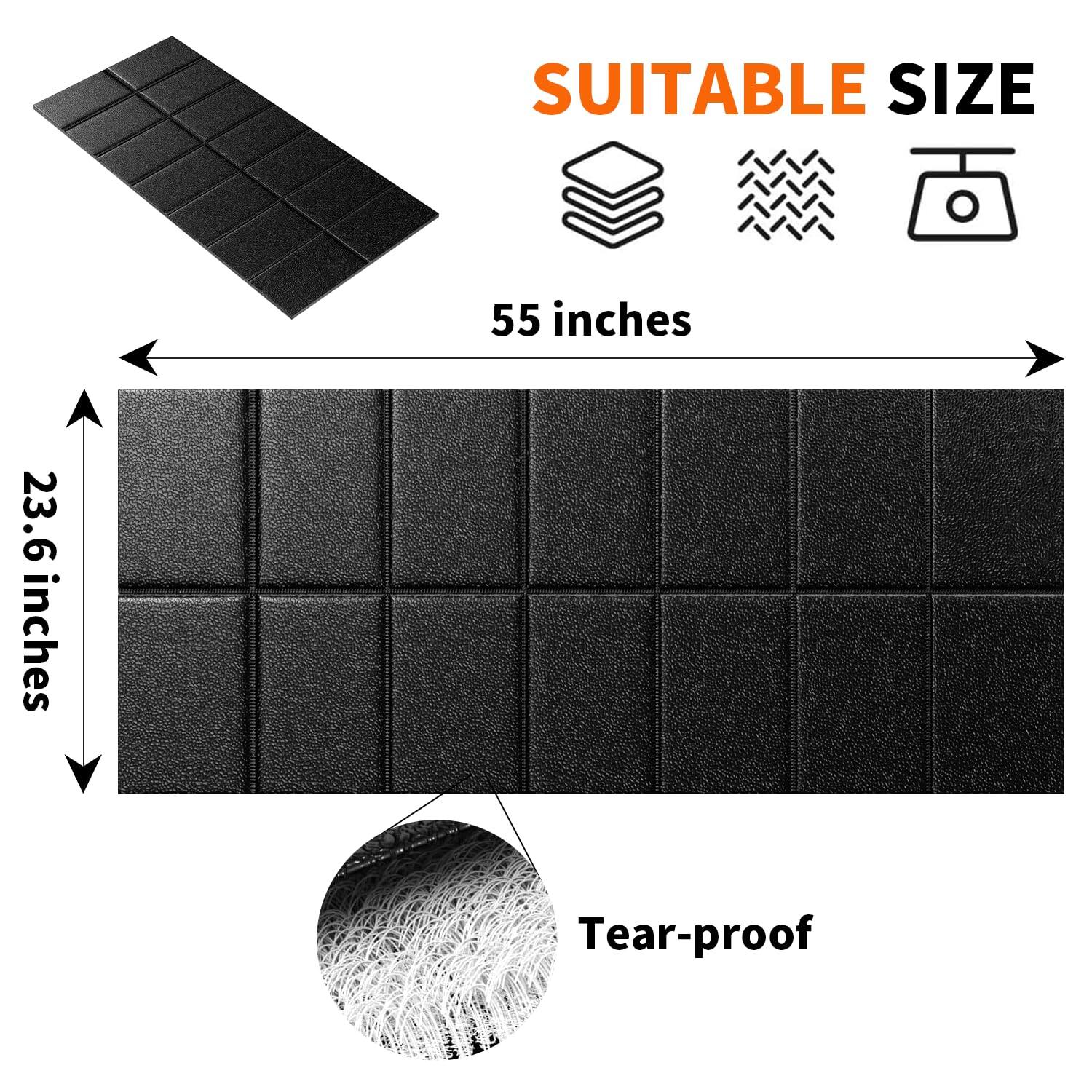 PARKER SLATER Walking Pad Mat Carpet Treamill Hardwood Floors High Density Thickness Folable ...