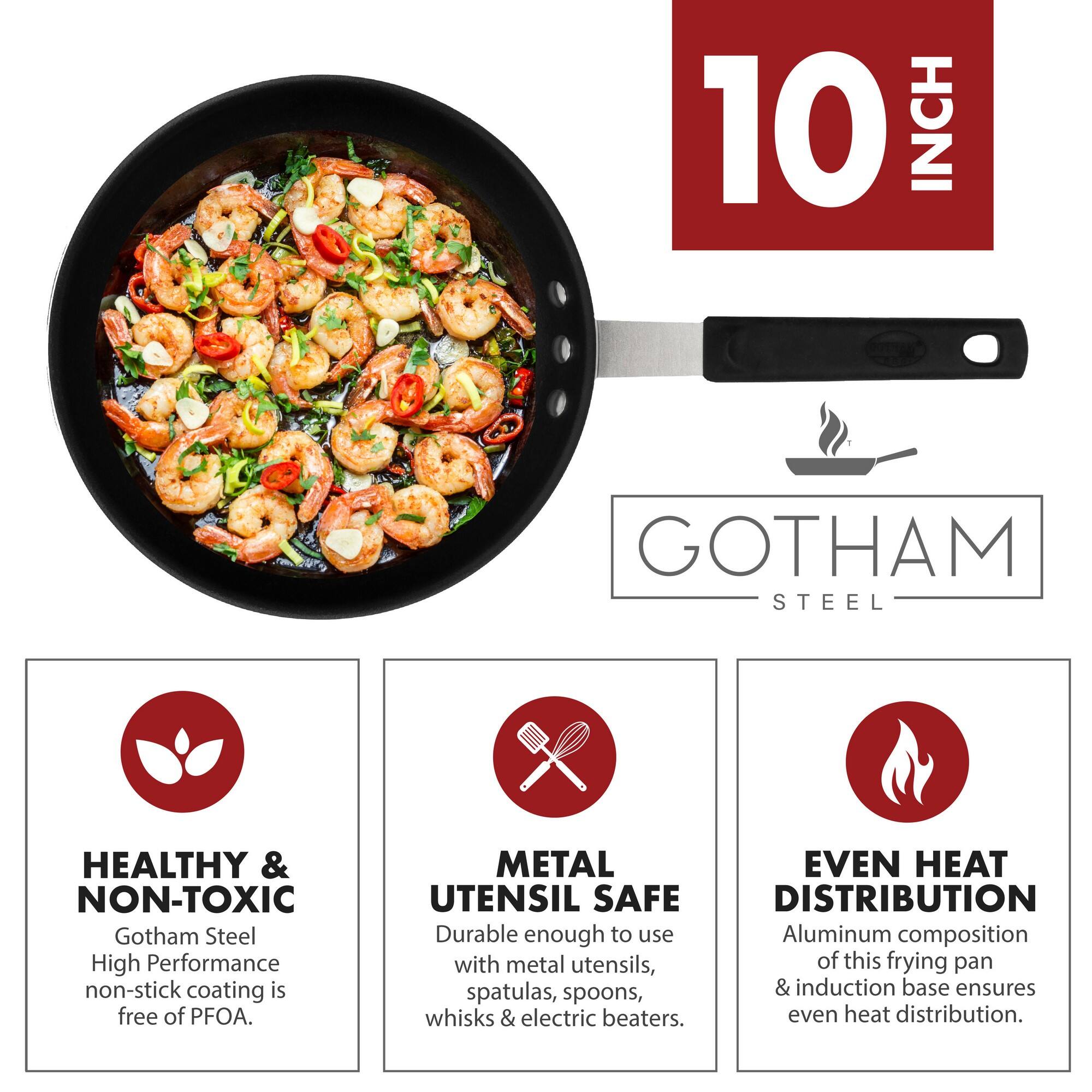 Gotham Steel Professional Series NSF 10'' Fry Pan with Removeable ...