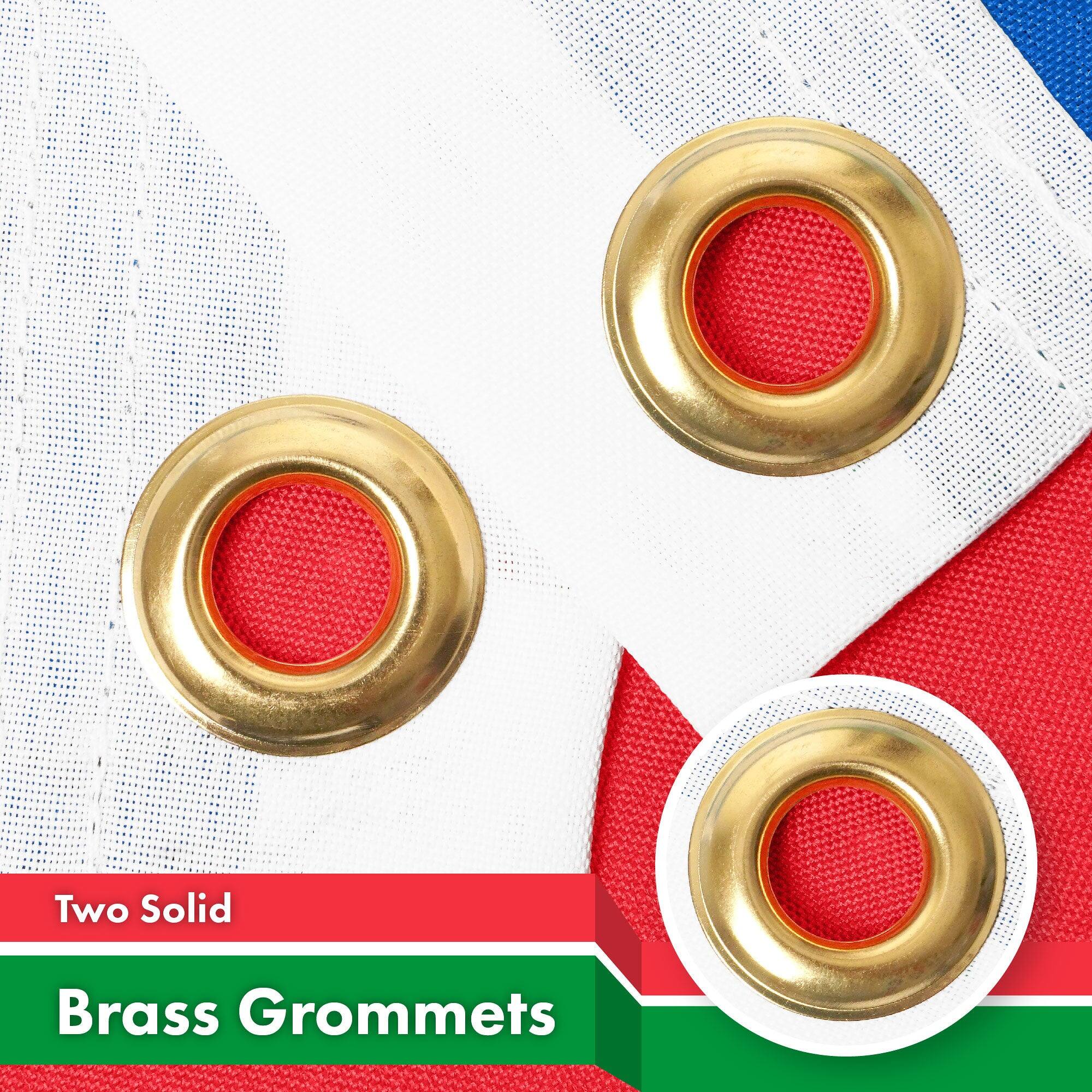G128 South Sudan Flag, 3 x 5 ft Printed 150D Polyester with Brass ...