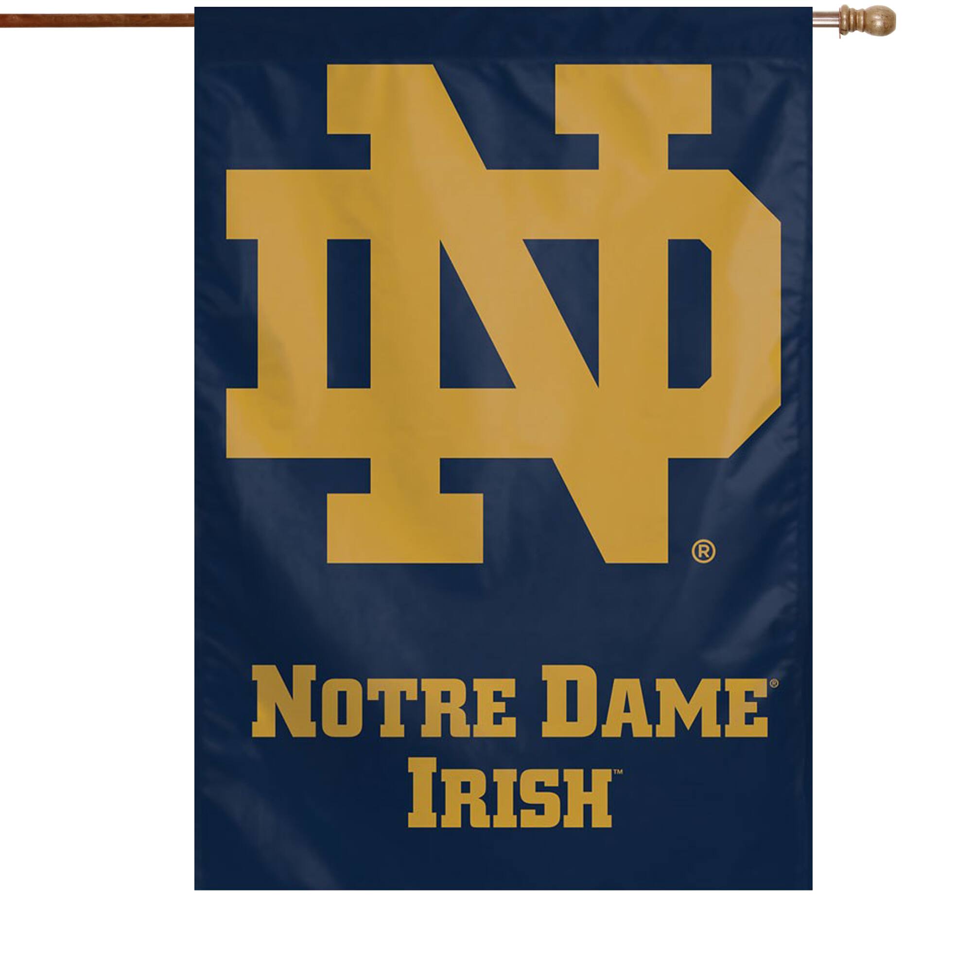 WinCraft Notre Dame Fighting Irish 28" x 40" Full Name Single Sided ...