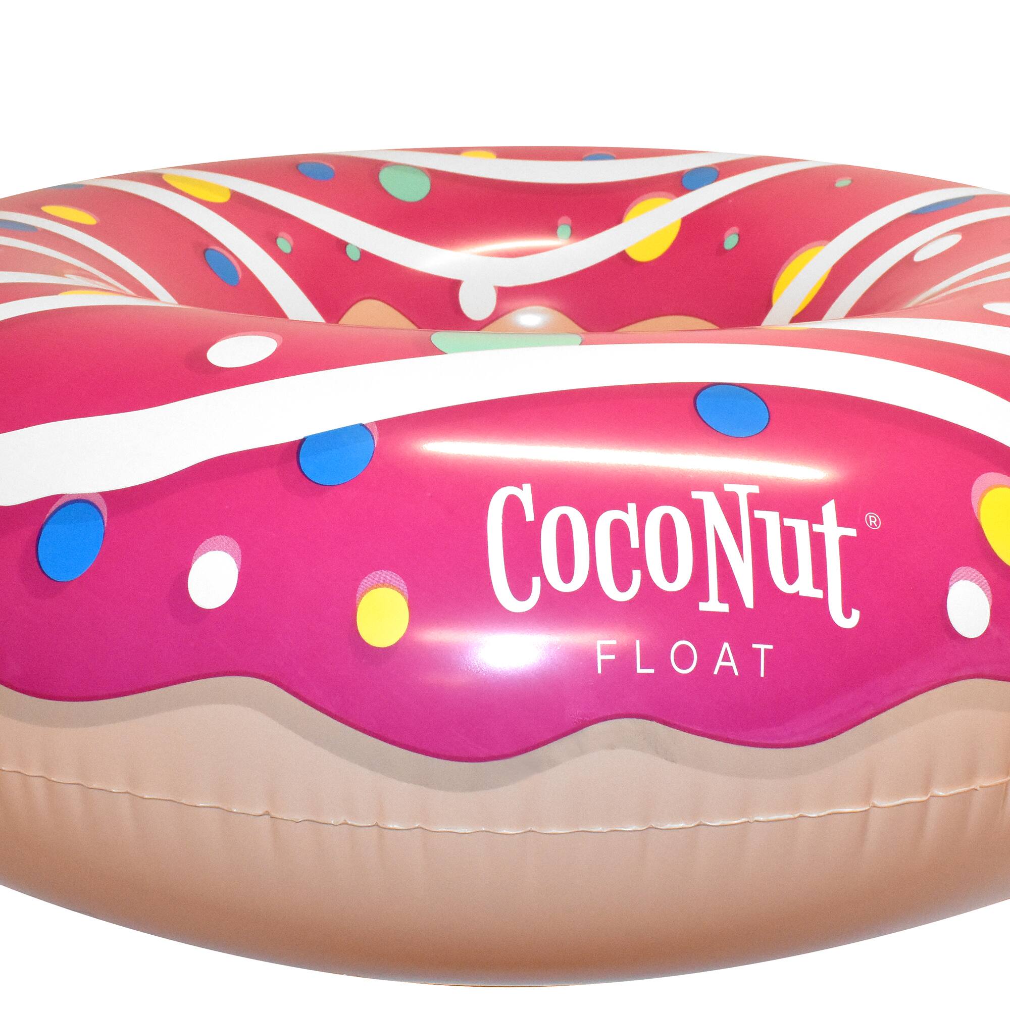 Salus Brands, LLC CocoNut Float: Pink Sprinkled & Glazed Donut 48" Pool ...