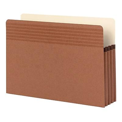 Smead Easy Grip File Pockets, Straight Cut Tab, 3.5" Expansion, Legal ...