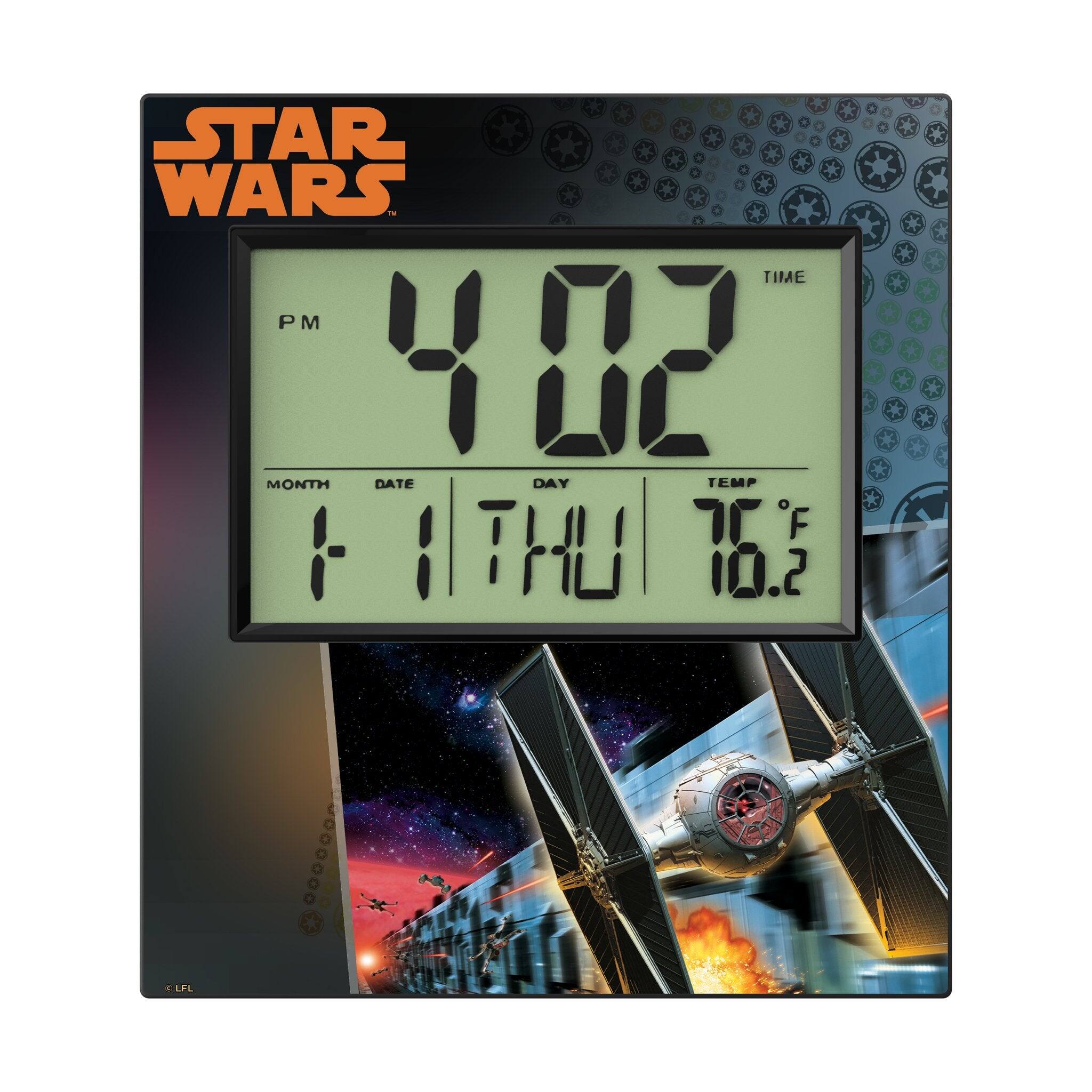 Keyscaper Star Wars: A New Hope Portrait Wall Clock TIE Fighter KCKWL1 ...