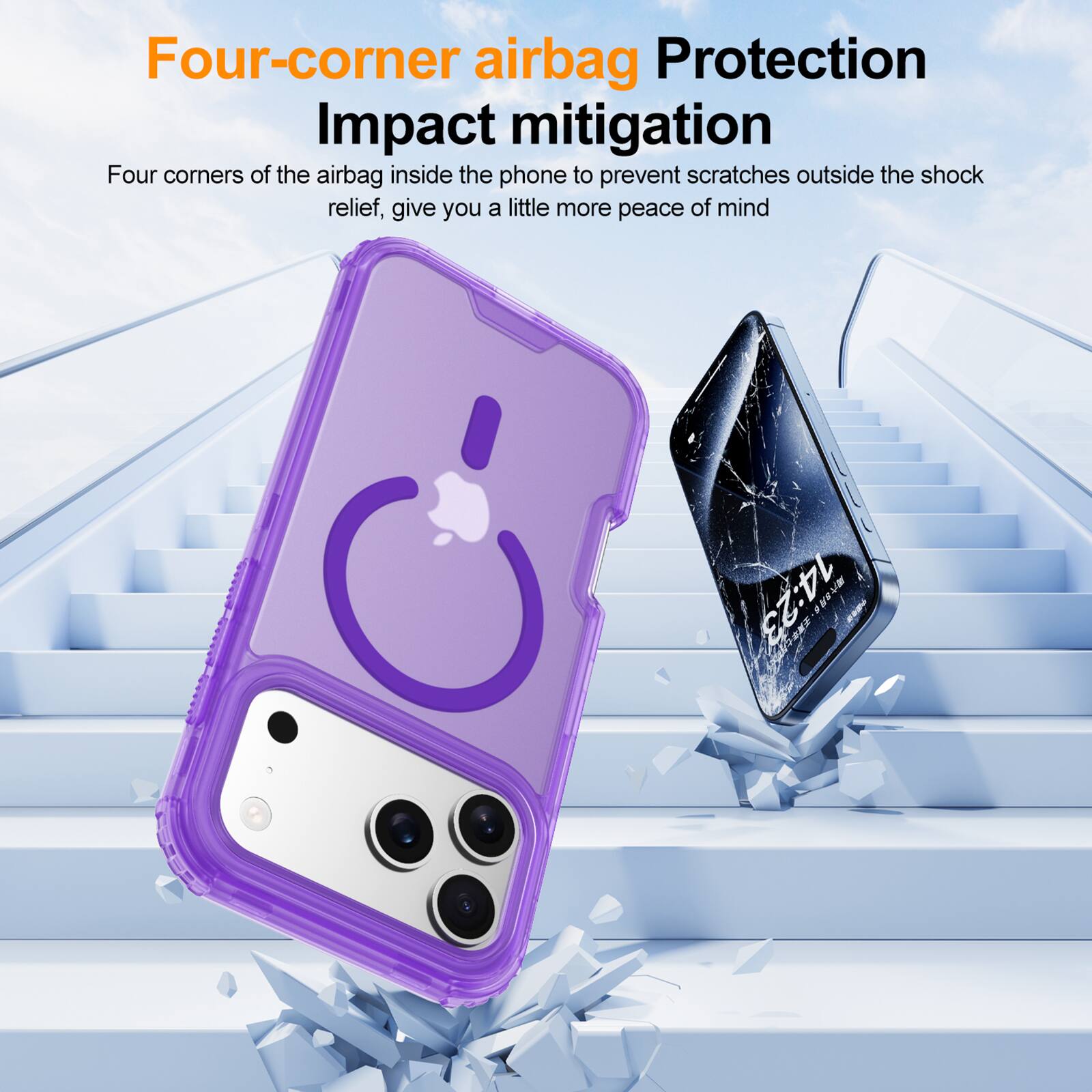 Dteck For Apple iPhone 17 Pro Max Shockproof Ergonomic Rugged Triple ...