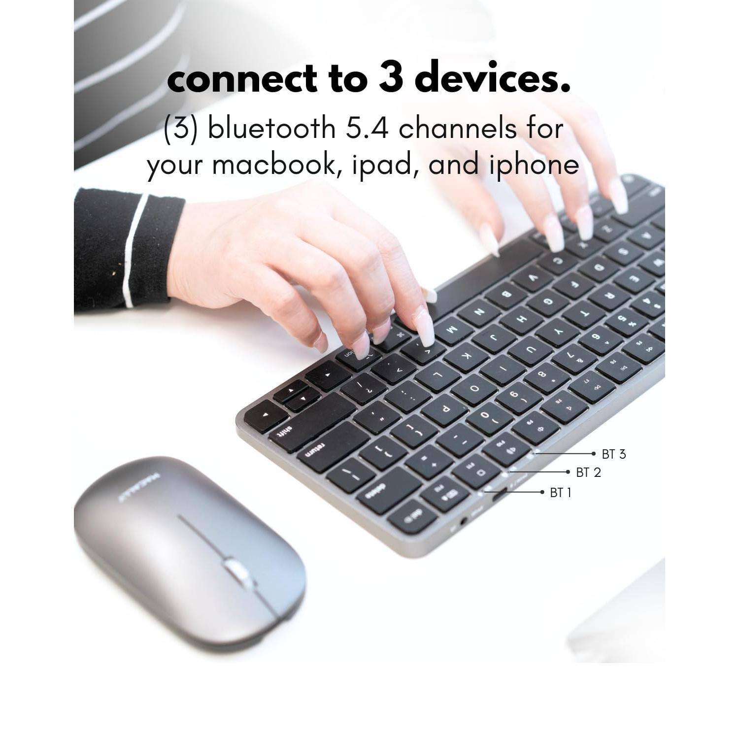 Pacoar Cade Wireless And Mouse For Dual Mode (bluetooth + Wired) Multi ...