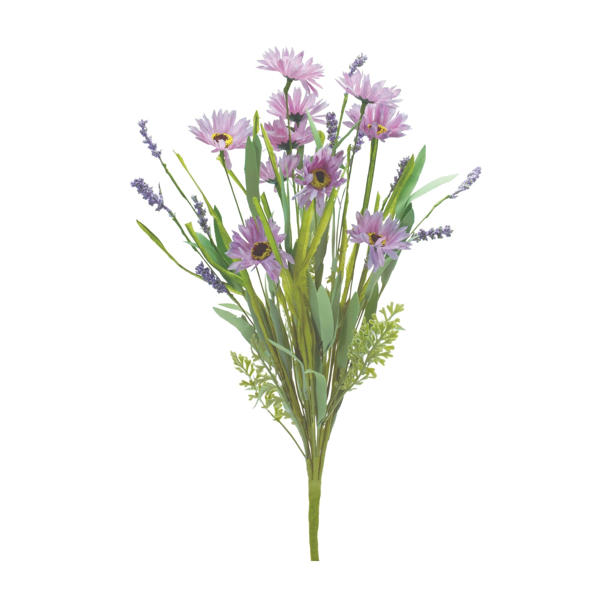 BreeBe Mixed Daisy Bush (Set of 6) Purple, Green 88543DS - Best Buy