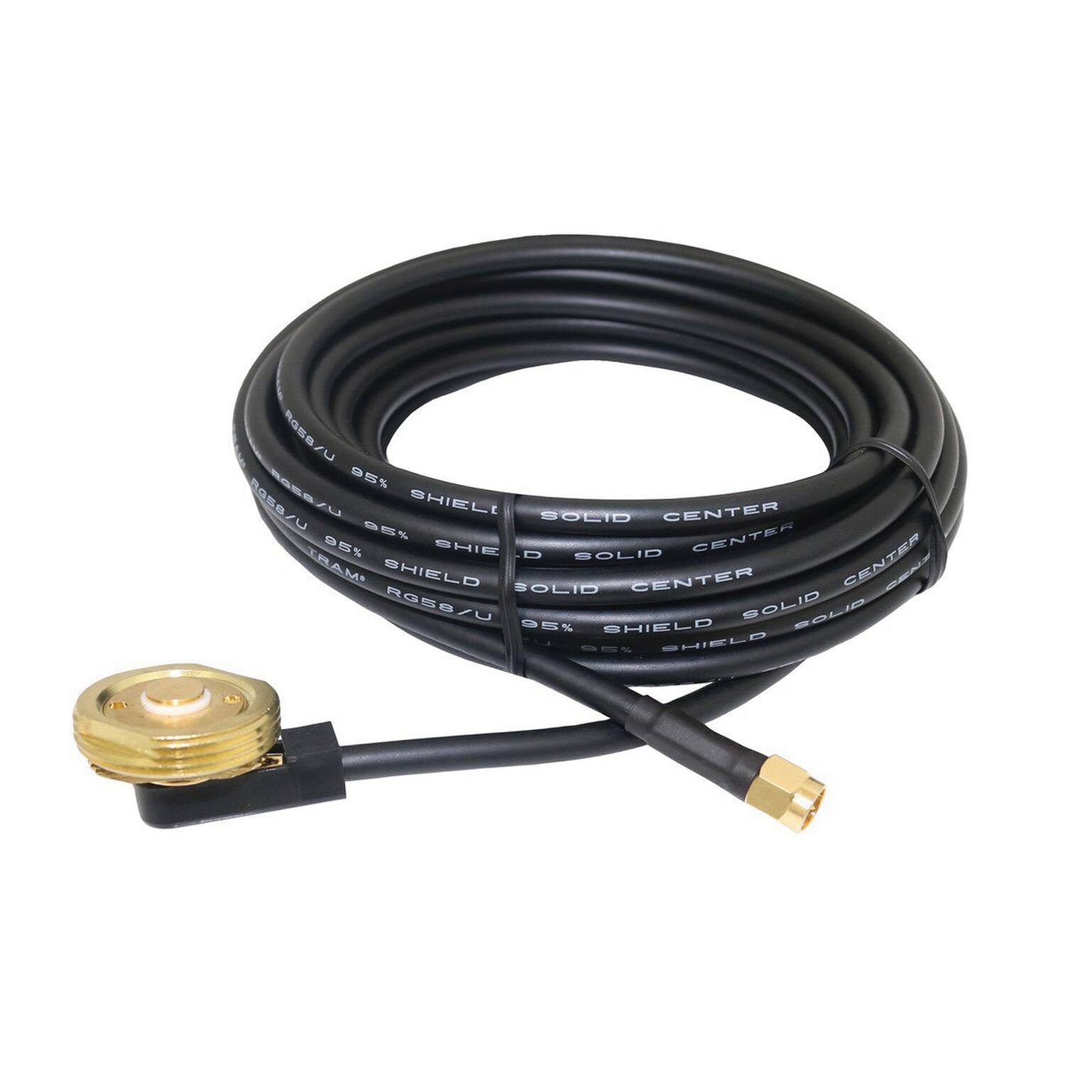 Tram 1252 SMA NMO 3/4 Inch Hole Mount with RG58 Cable and SMA Male ...