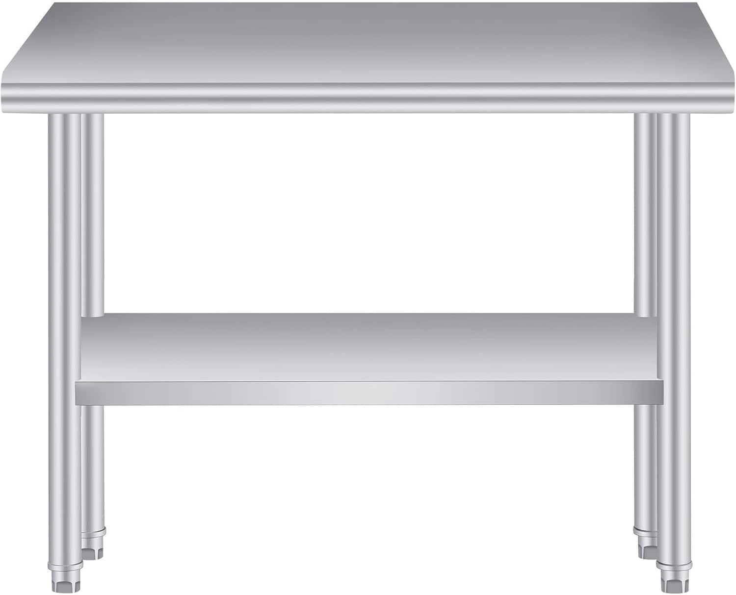 Jojoka - 30"x60" Stainless Steel Work Table with Adjustable Undershelf ...