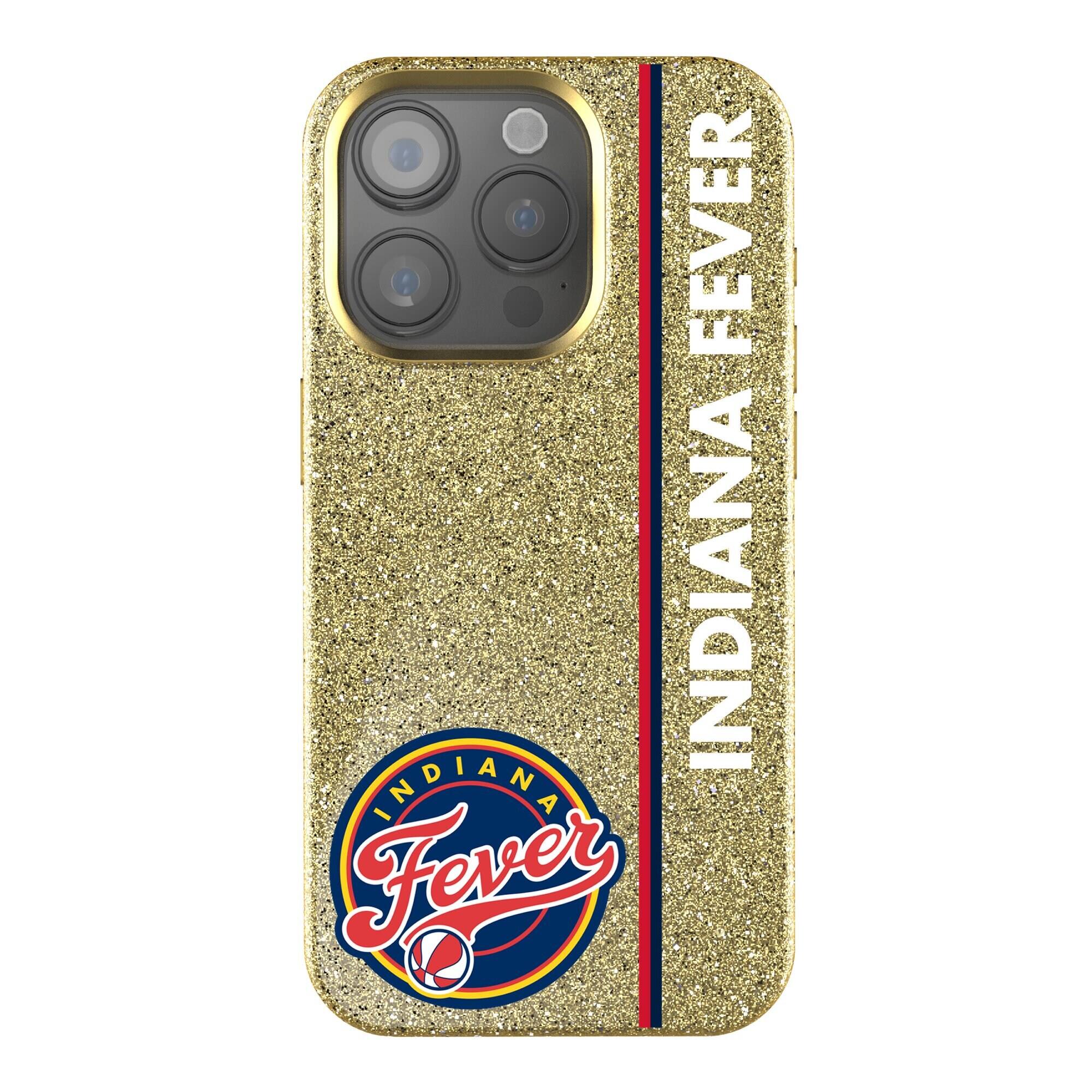 Keyscaper WNBA Indiana Fever Sidebar Bling iPhone Case 15 Pro Gold ...