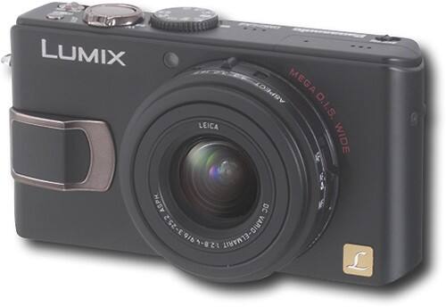 Best Buy: Panasonic Lumix 10.2-Megapixel Digital Camera Black DMC-LX2K