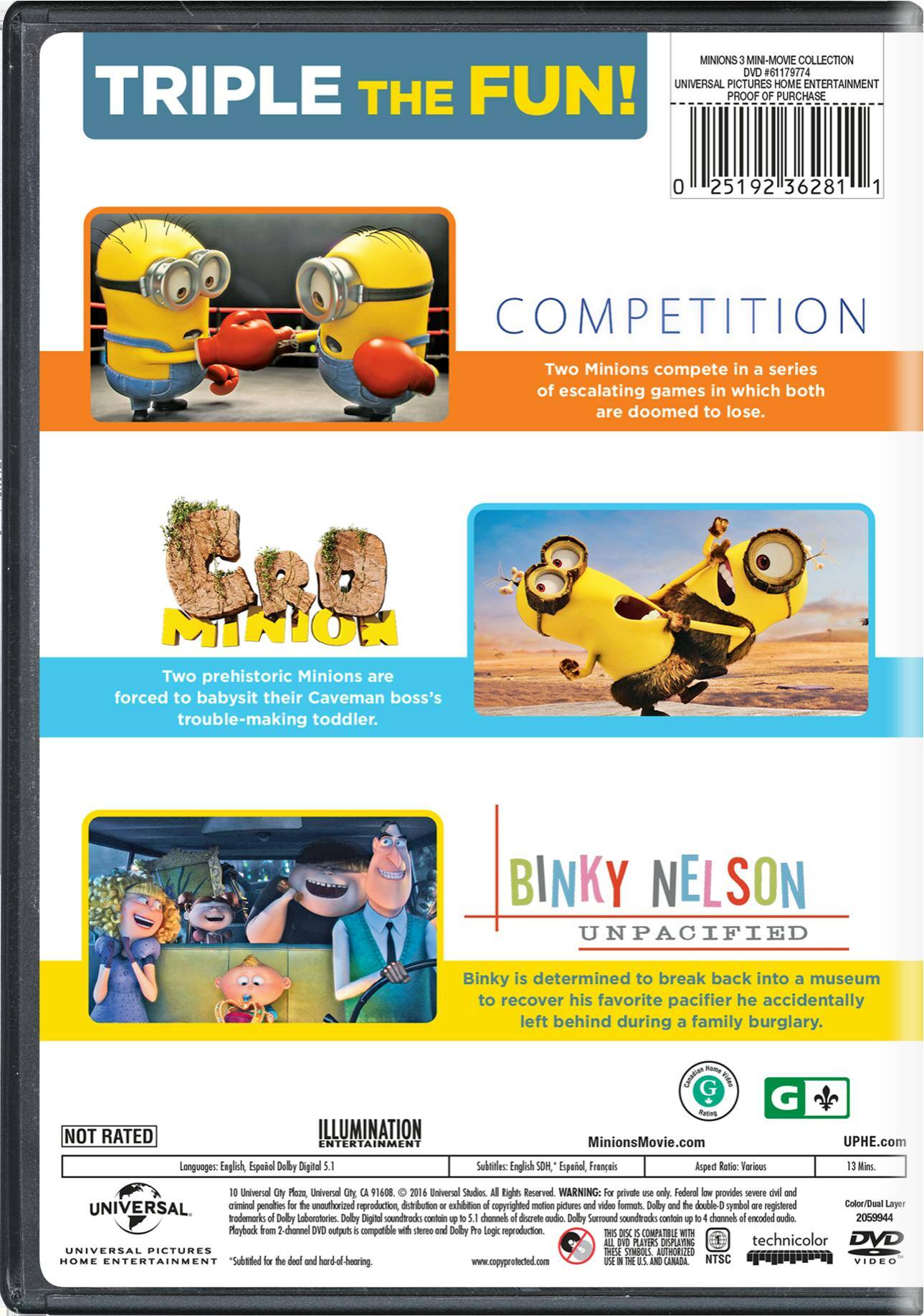 Minions: 3 Mini Movie Collection [DVD] [Standard] - Best Buy