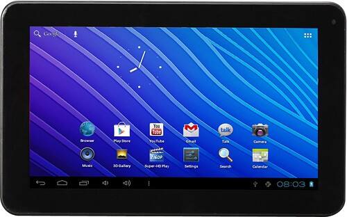 Best Buy: Double Power Tablet with 8GB Memory Black BD901