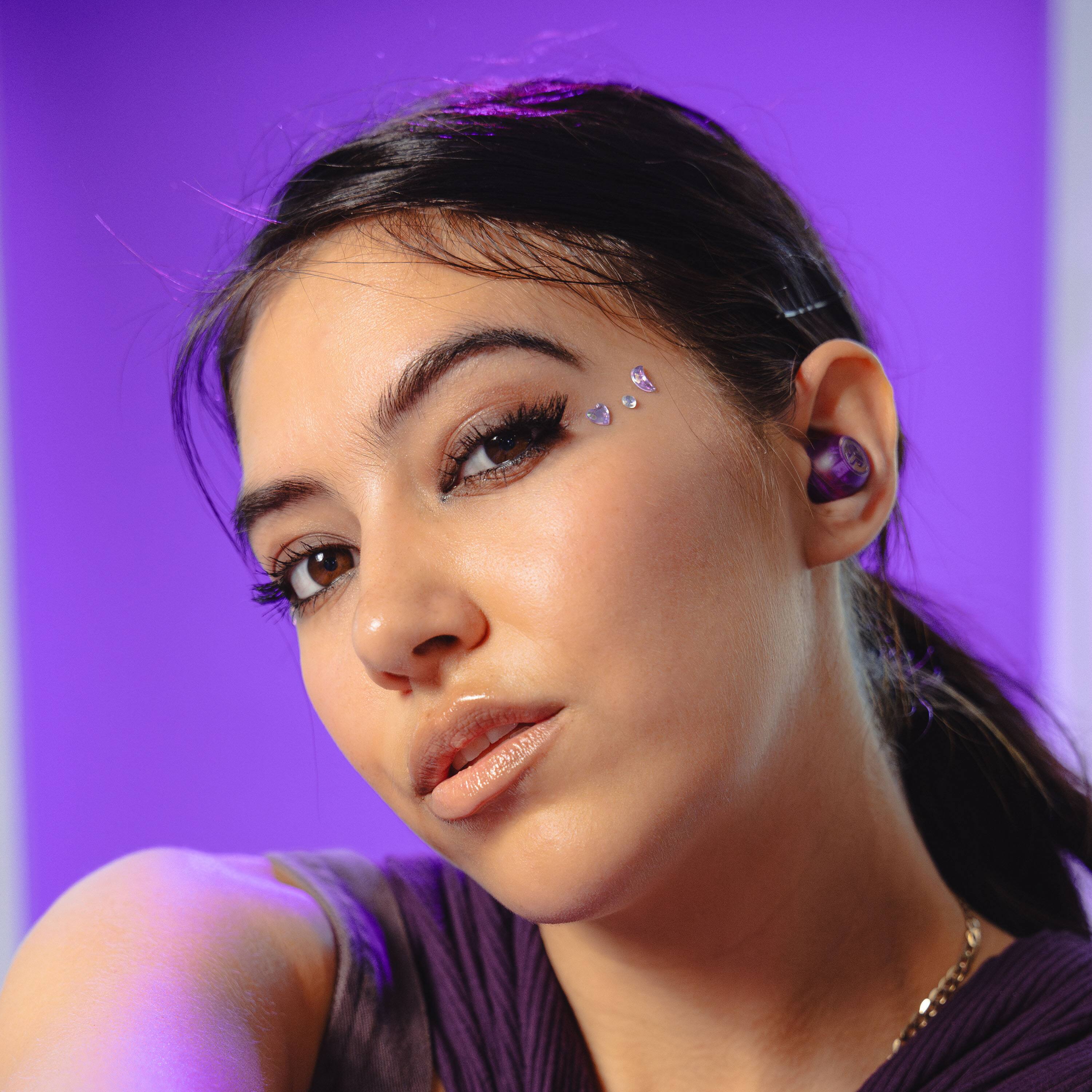 JLab Go POP ANC True Wireless Earbuds & Cloud Foam Tips Purple ...