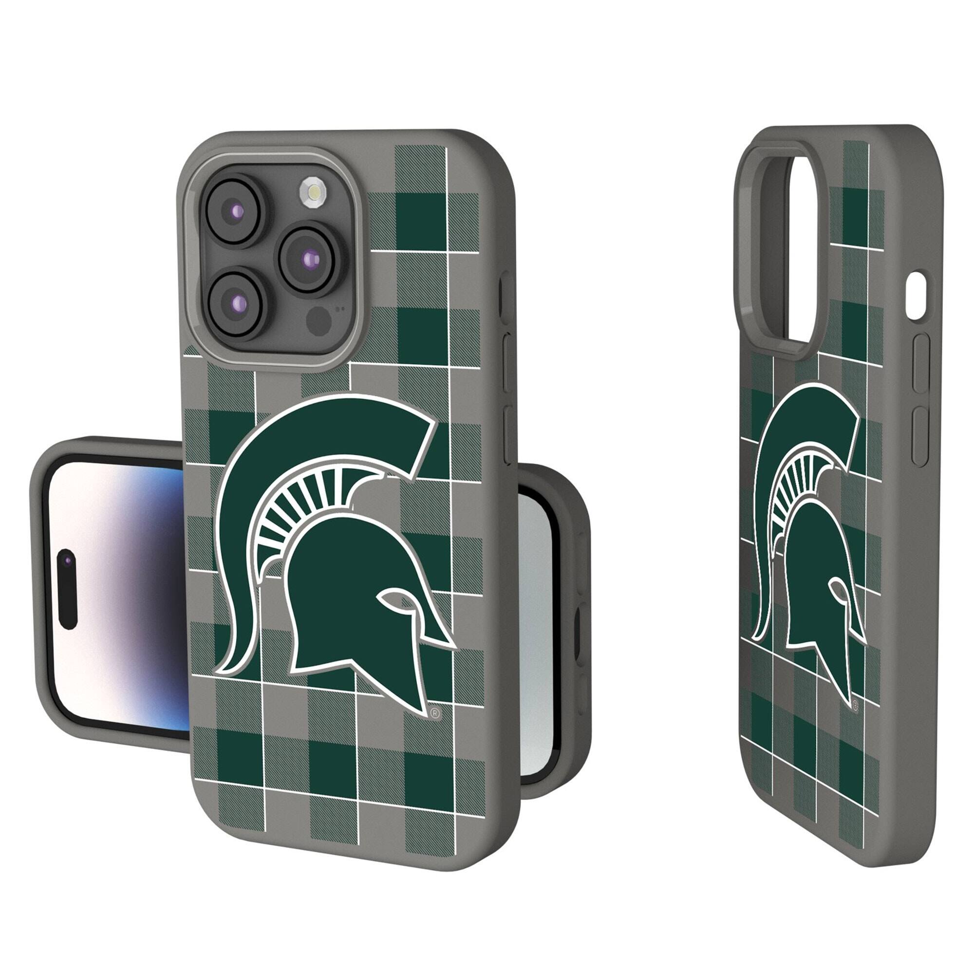 Keyscaper NCAA Michigan State Spartans Plaid Soft Touch iPhone Case 14 ...