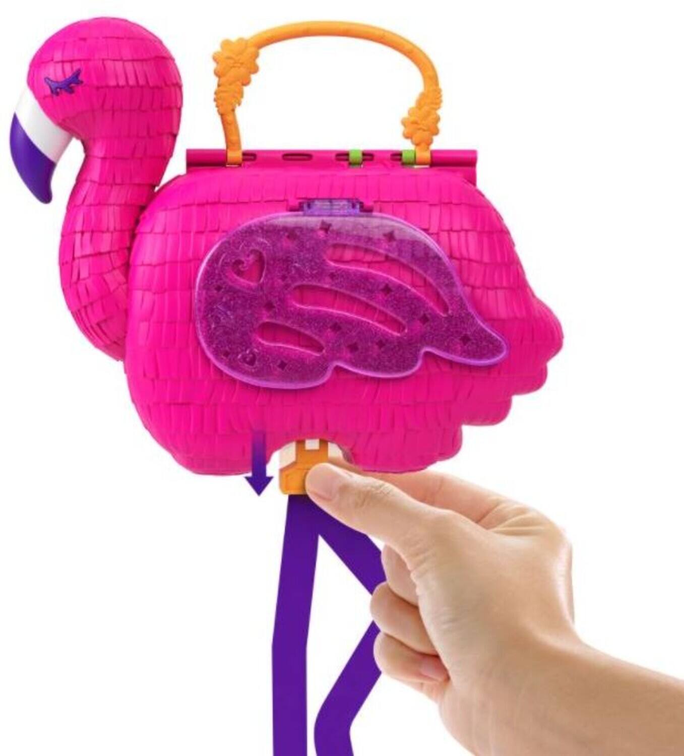 Mattel Polly Pocket Flamingo Party Pinata Compact COLLECTIBLES ...