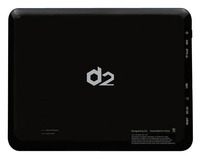 Best Buy: D2 Pad 7 inch Tablet with 4GB Memory Black D2-721_BK