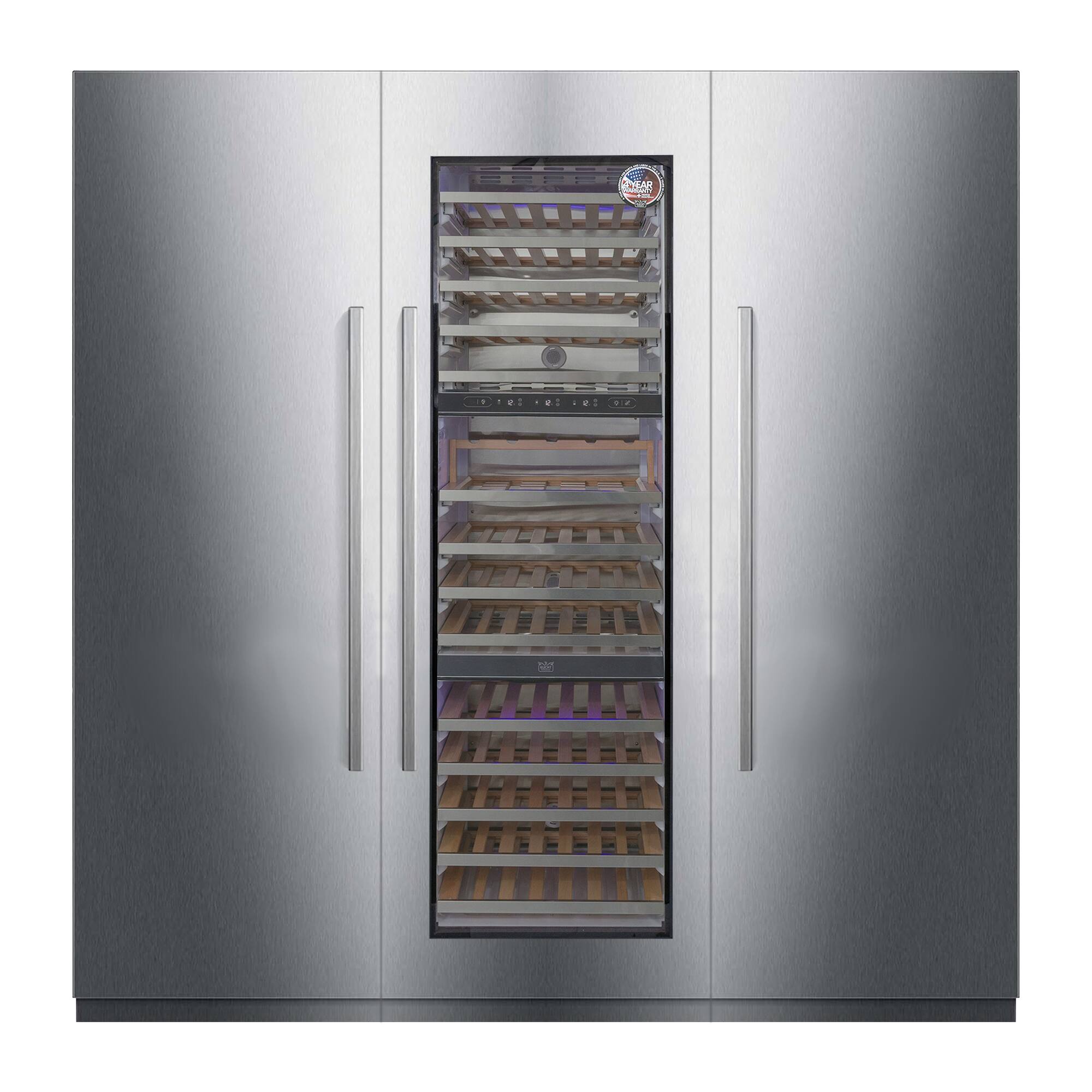 Kucht 72 in. Refrigeration Set: 24 in Refrigerator, 24 in Freezer & 24 ...
