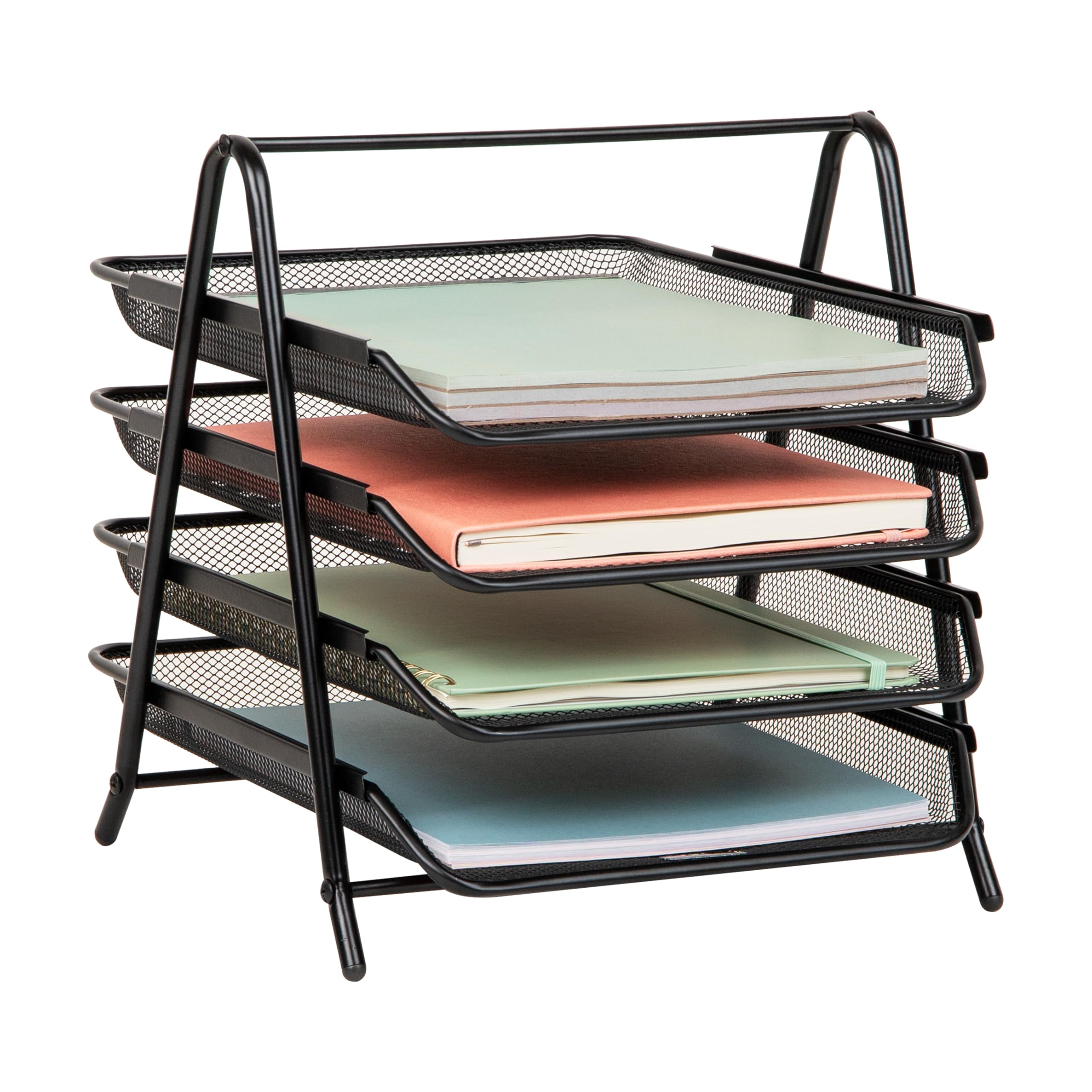 Paradigms Interiors 4 tier Paper Tray Desktop Organizer File Storage ...