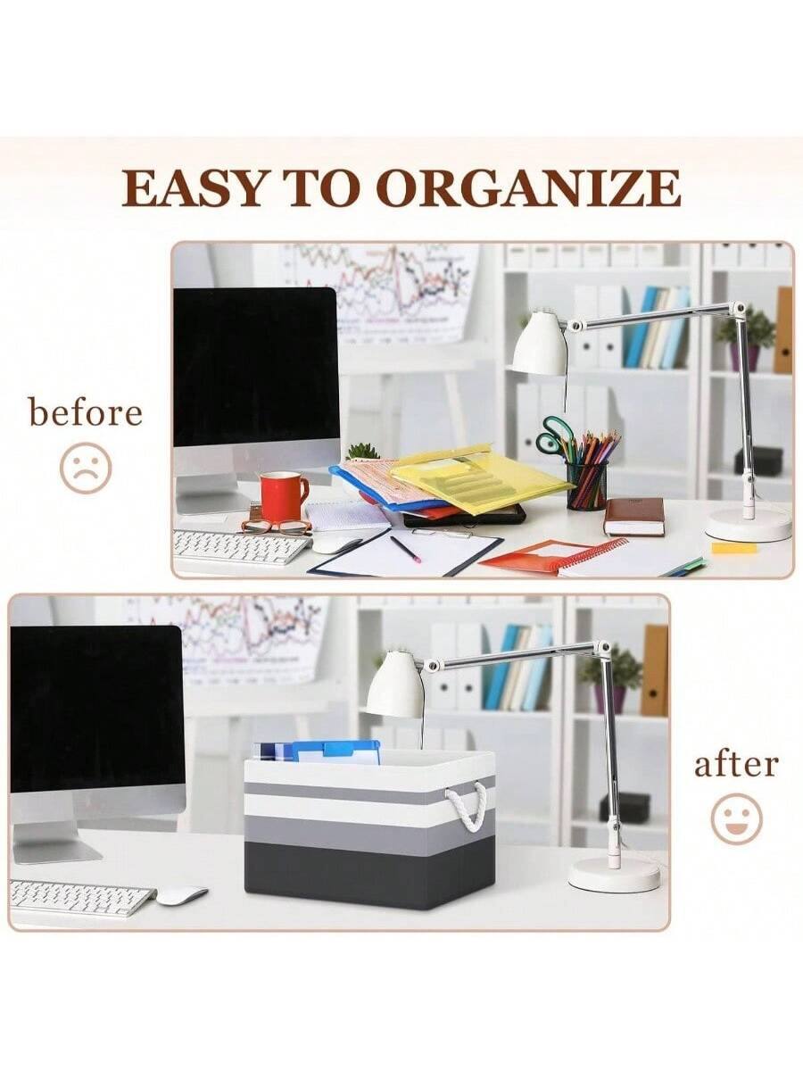 Live At Space Storage Bins 3 Pack Foldable Baskets Organizing Toys ...