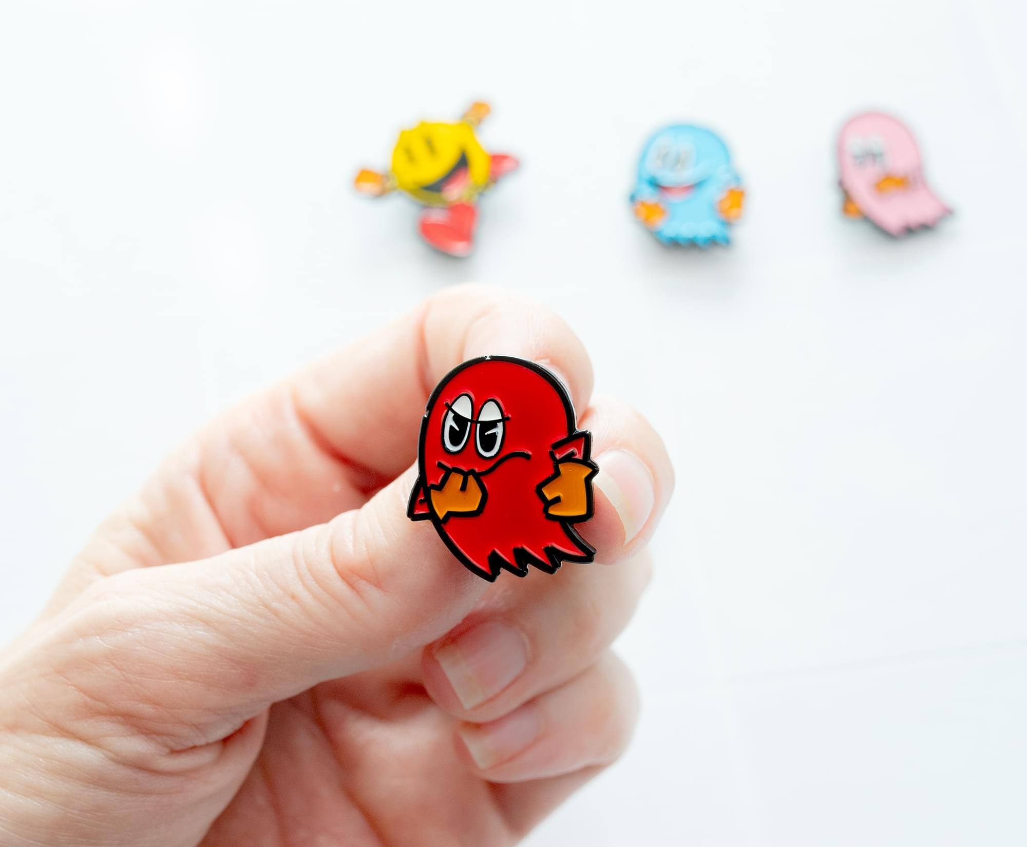 PAC MAN 3D Characters 4 Piece Enamel Pin Set | Toynk Exclusive Multi ...
