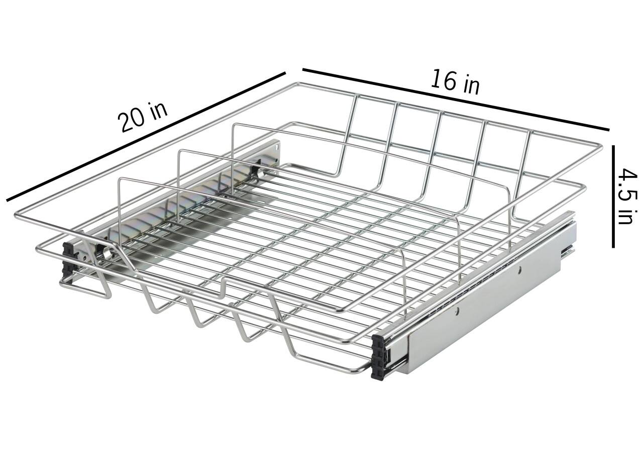 TRINITY PRO EcoStorage 16" Sliding Drawer 2 Pack Chrome TBFZ-22142 ...
