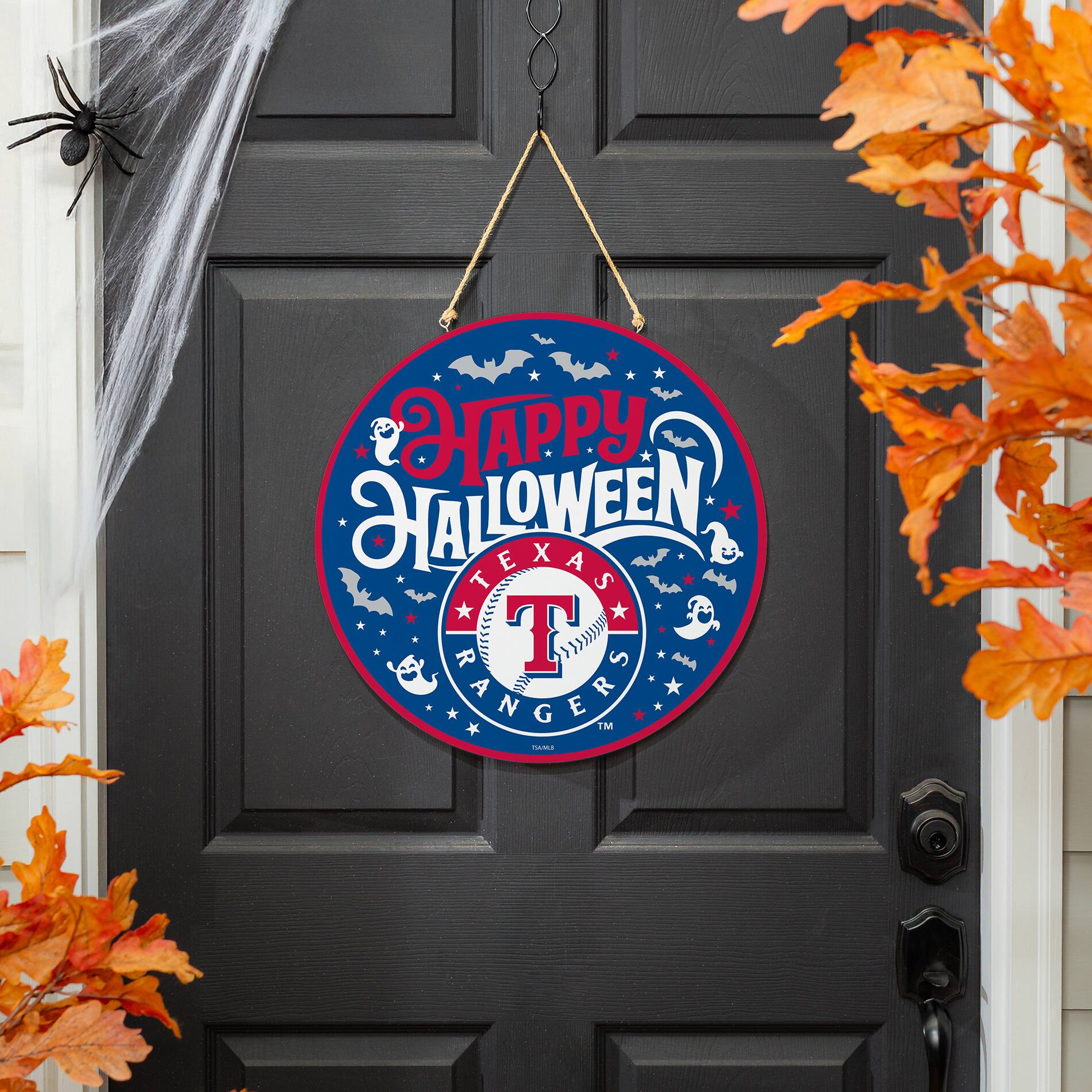 Evergreen Enterprises Texas Rangers 18" Happy Halloween Wooden Round ...