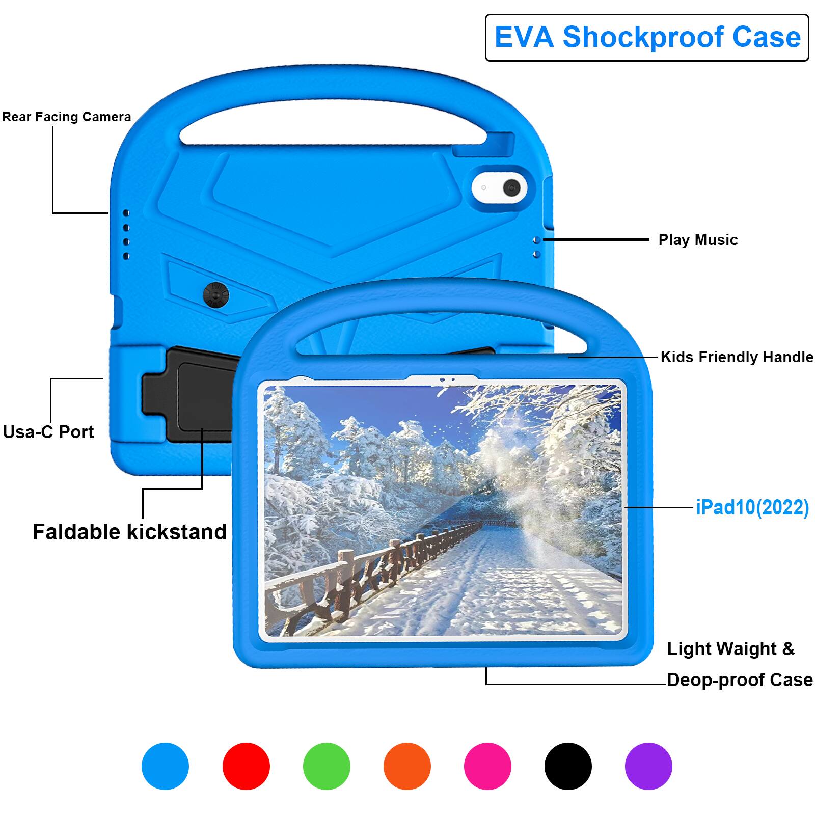 Dteck Case for Apple iPad mini (A17 Pro) 2024 and iPad mini 6th Gen ...