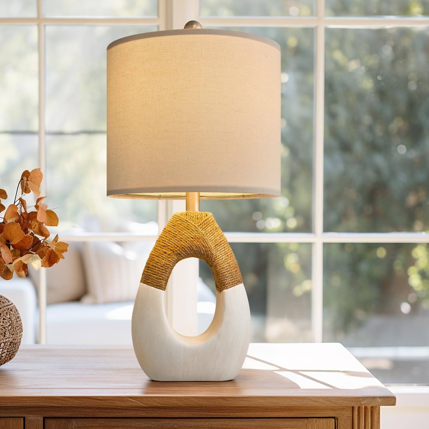 HM 1810 OYEARS Boho Table Lamps Bedroom Living Room Set Farmhouse ...